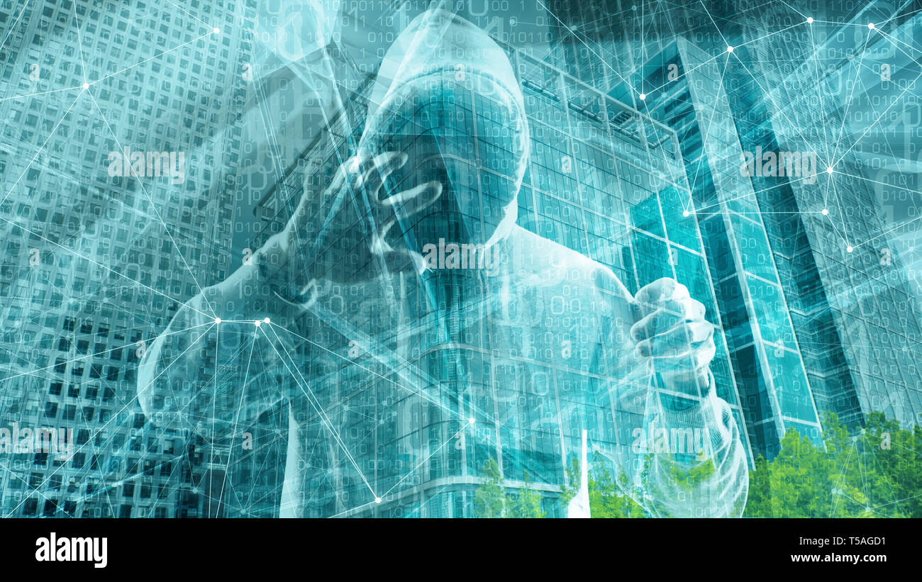 Cybercrime in computer science innovation, triangular shapes geometrical triangles abstract ...