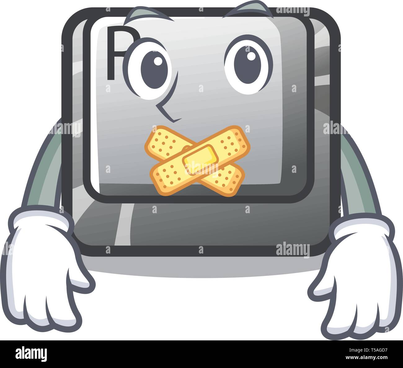 Silent R button in the cartoon game Stock Vector Image & Art - Alamy