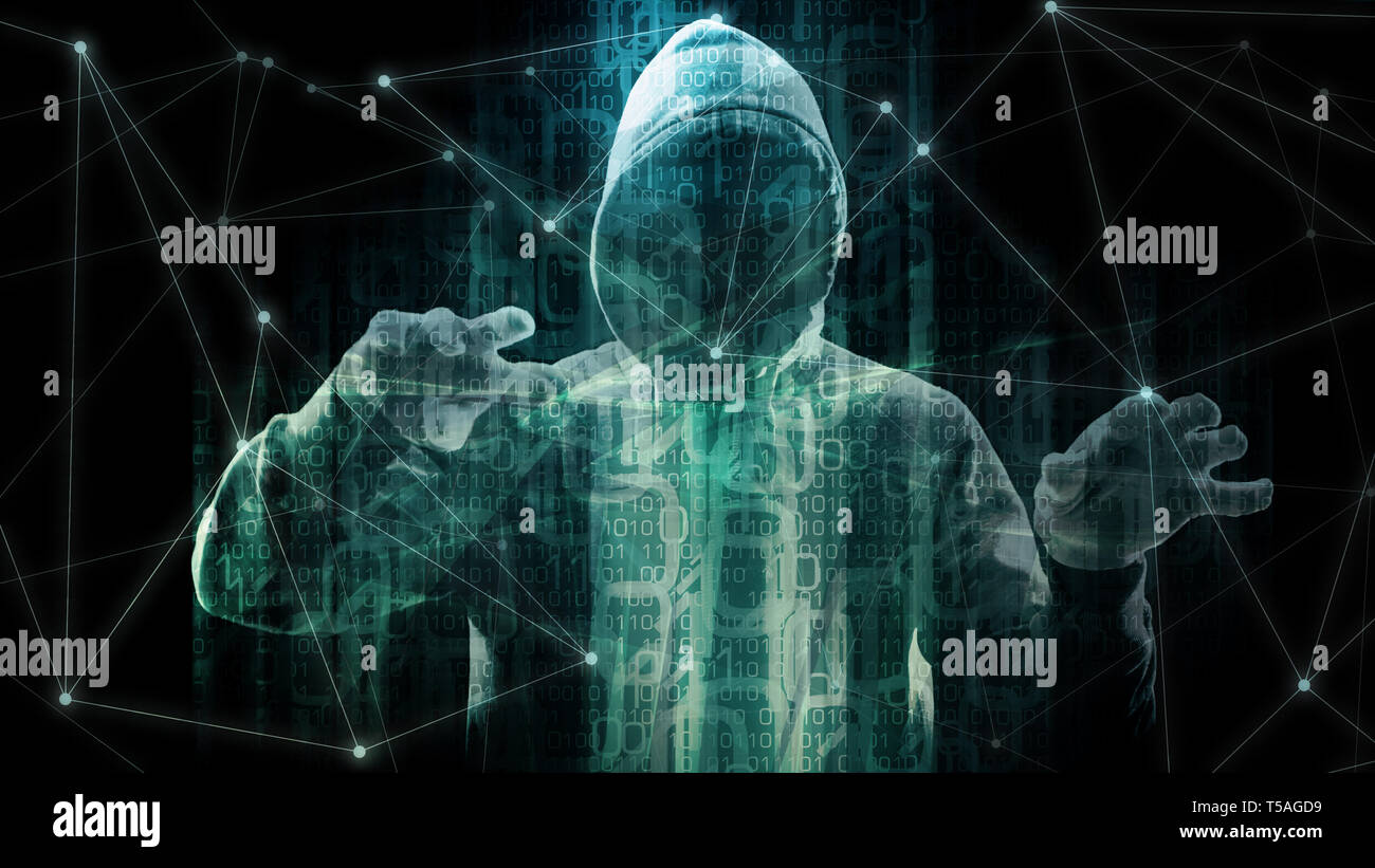Binary Code For Machine Learning Abstract Background Computer Cyber Security Robot Cyber Crime