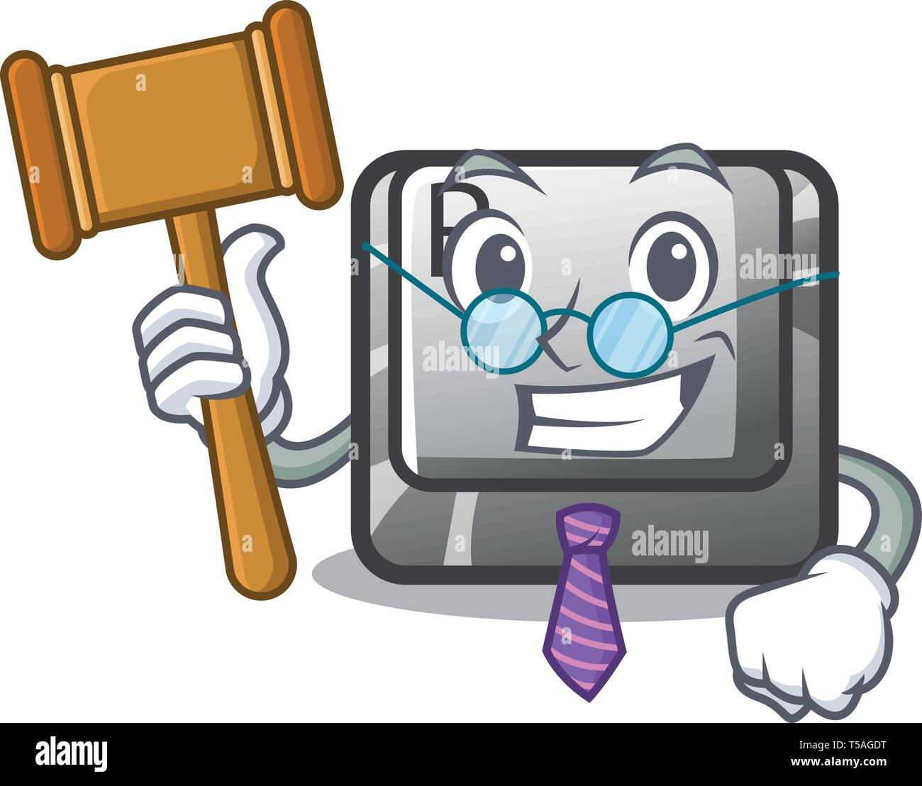 Judge R button in the cartoon game Stock Vector Image & Art - Alamy