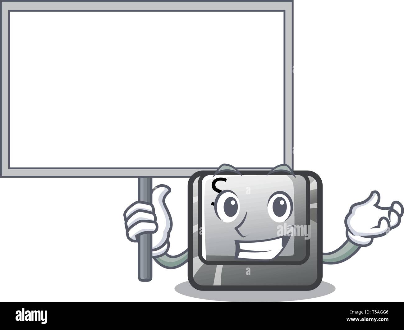 Bring board button S in the cartoon shape Stock Vector Image & Art - Alamy