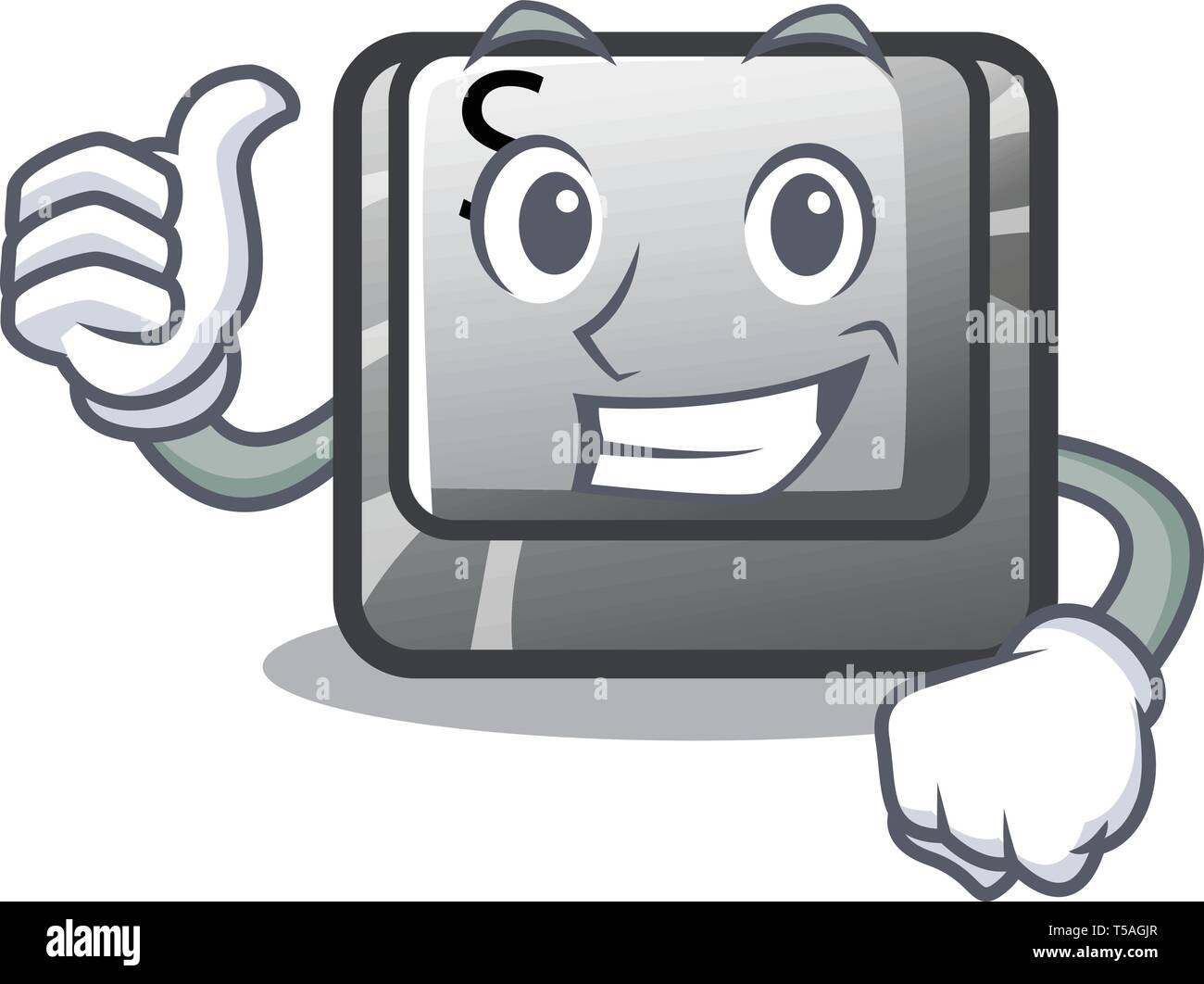 Thumbs up button S installed on game character Stock Vector Image & Art ...