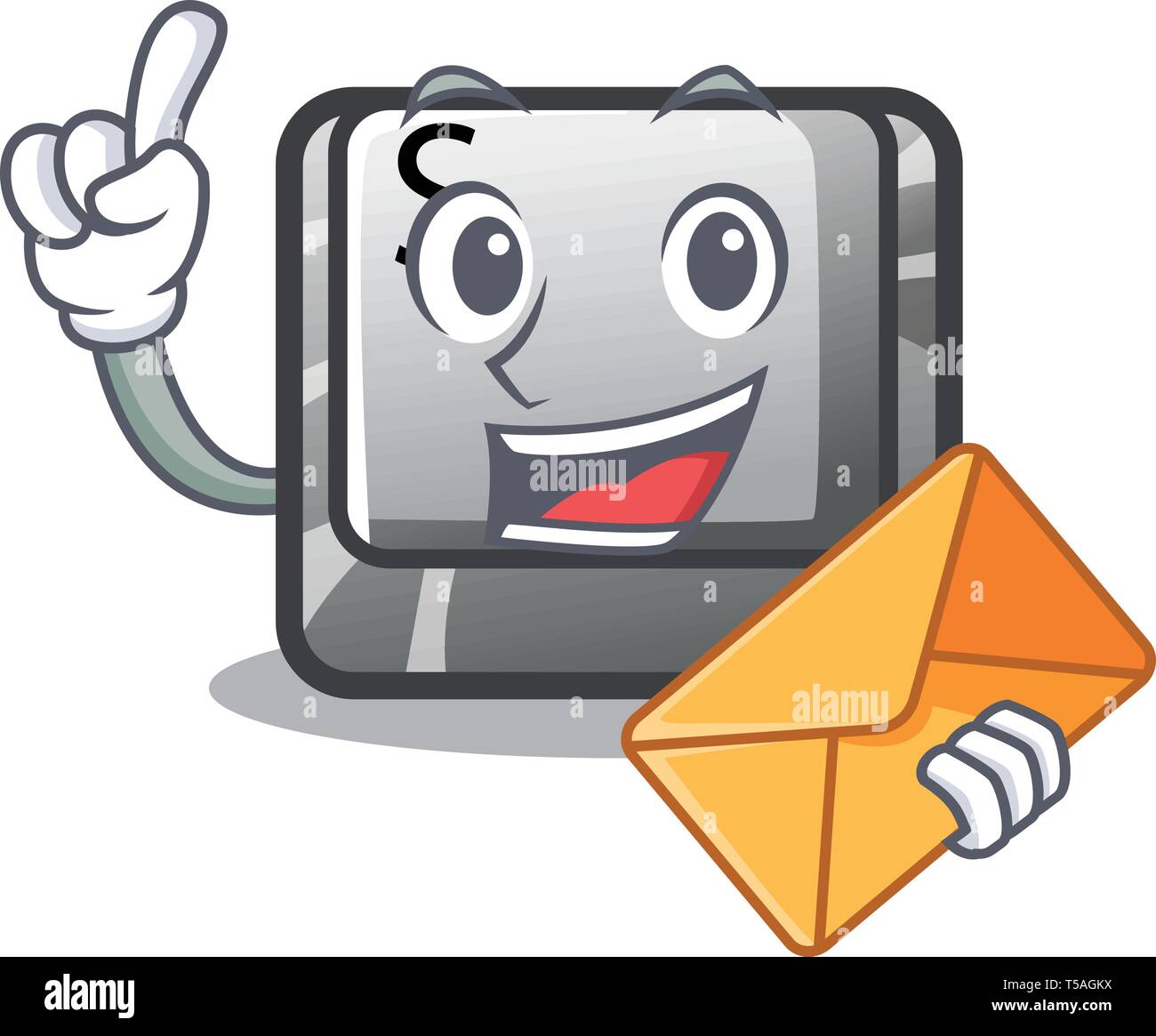 With envelope button S installed on game character Stock Vector Image ...