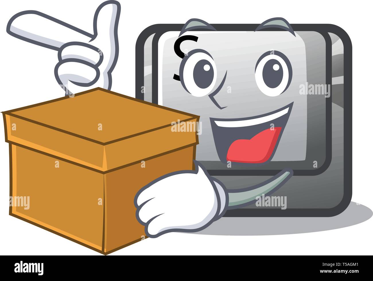 With box button S installed on game character Stock Vector Image & Art ...