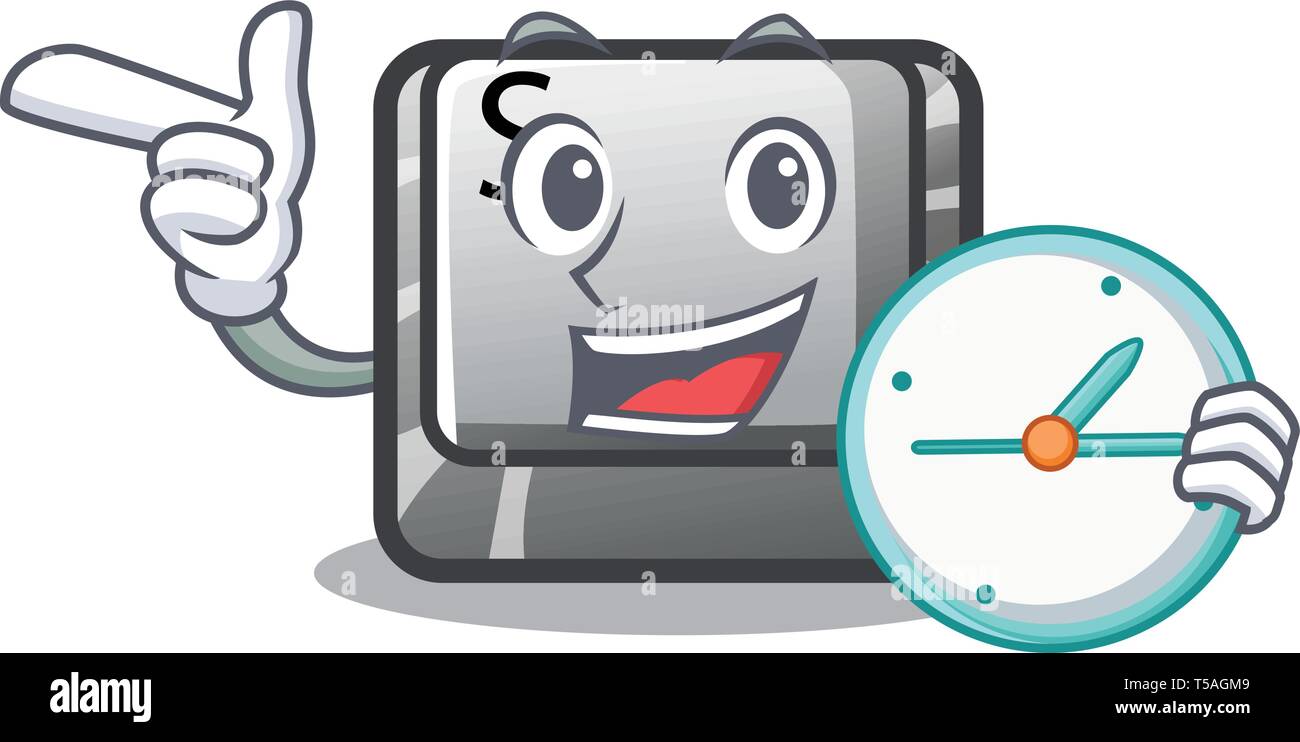With clock button S installed on game character Stock Vector Image ...