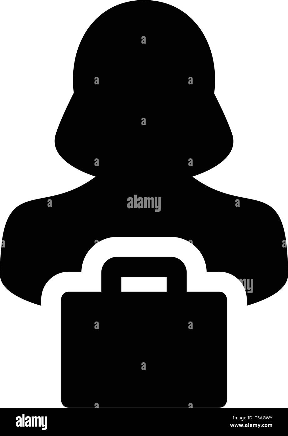 Consumer icon vector female person profile avatar with shopping bag ...