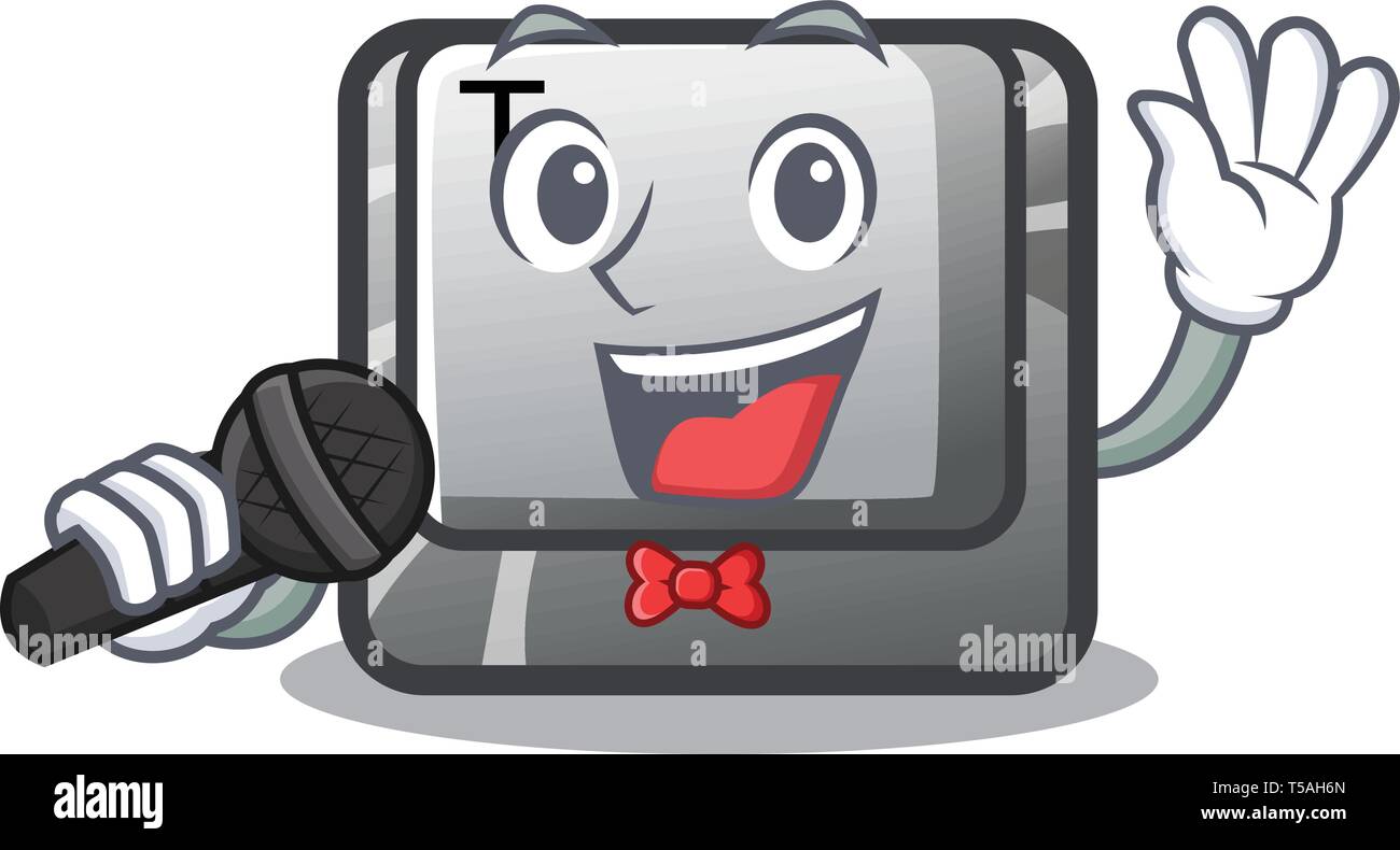 Singing with keyboard Stock Vector Images - Alamy