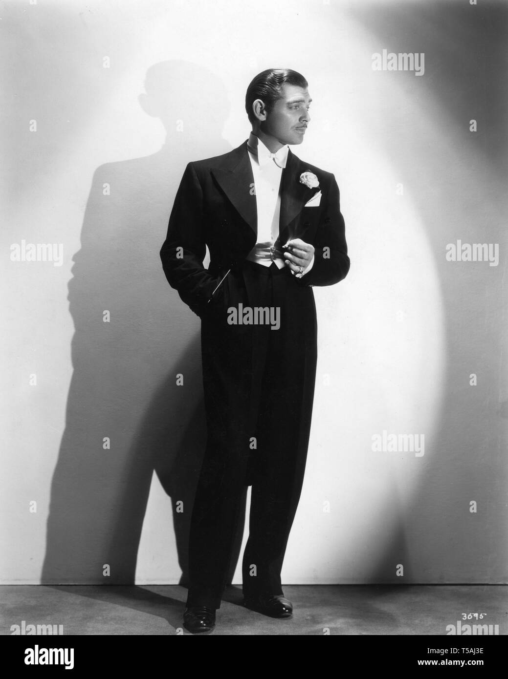 CLARK GABLE Portrait by RUSSELL BALL 1934 Metro Goldwyn Mayer Stock ...