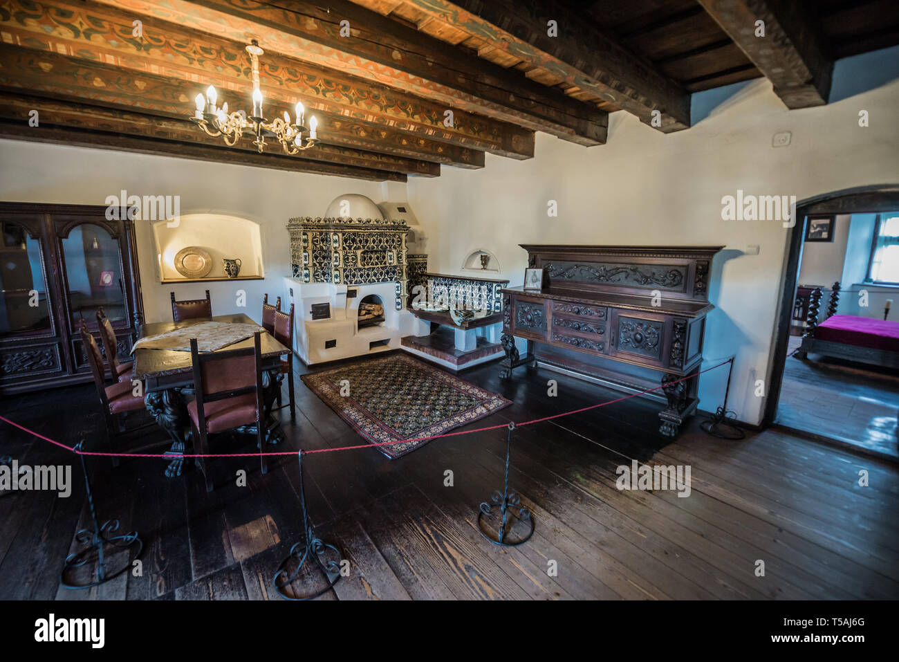 Bran castle dining table hi-res stock photography and images - Alamy