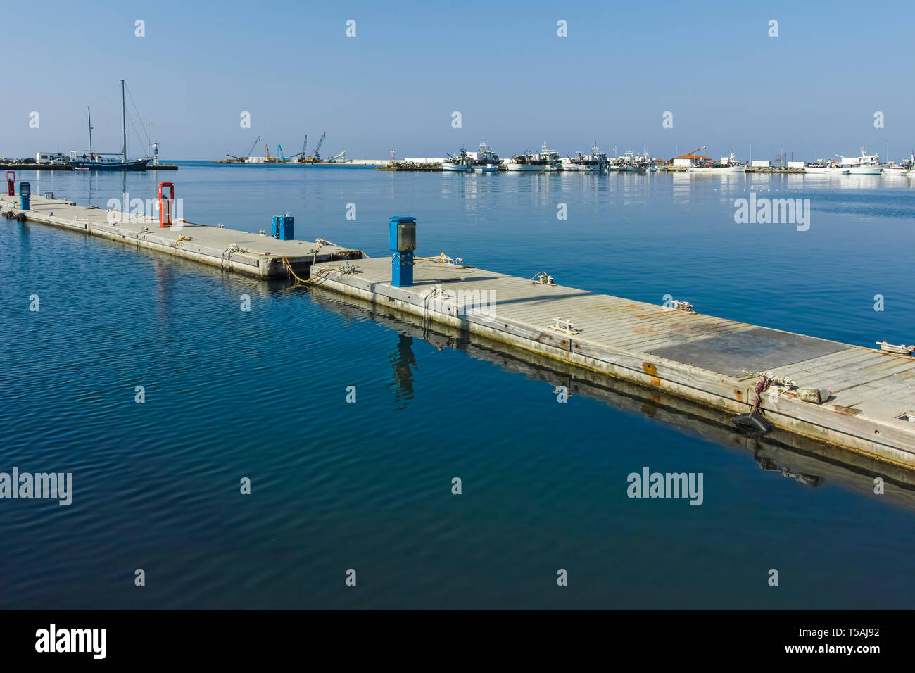 NEA MOUDANIA, GREECE - MARCH 31, 2019: Embankment of town of Nea ...