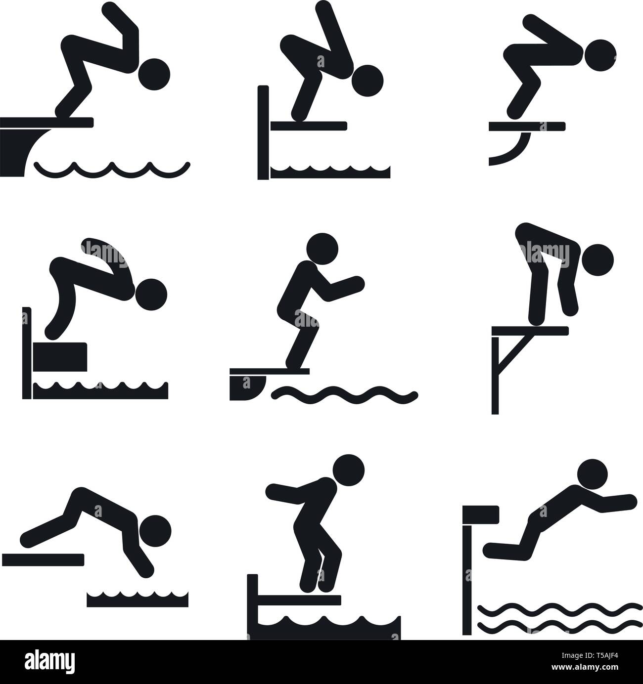 High diving Stock Vector Images - Alamy