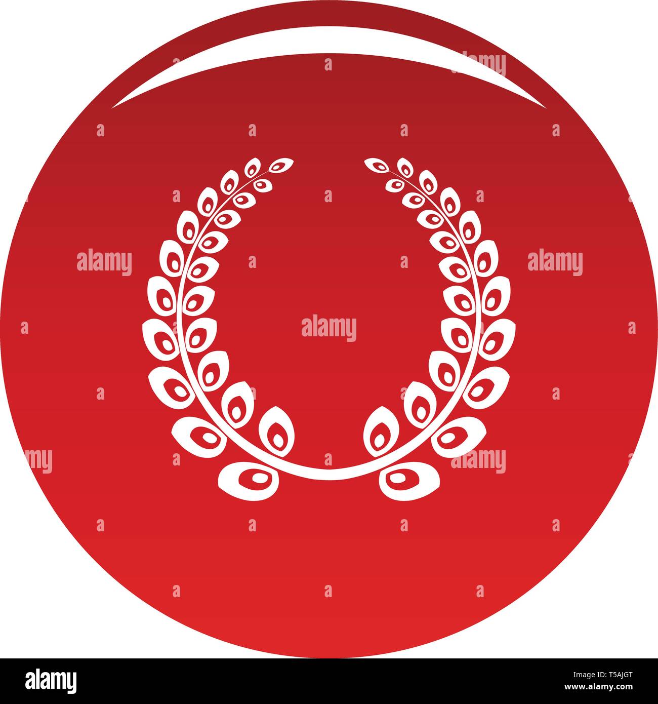 Wreath icon. Simple illustration of wreath vector icon for any design ...