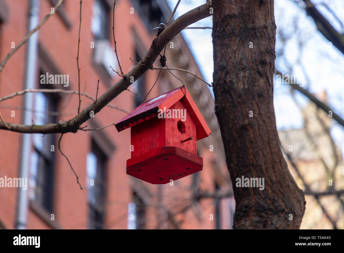 Red Bird Box | New York | USA Stock Photo - Alamy
