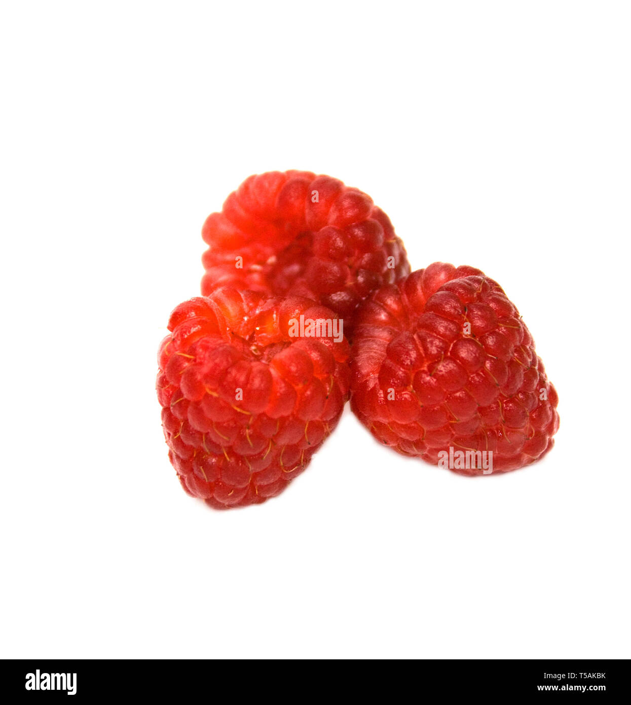 Raspberry in front of white background Stock Photo - Alamy