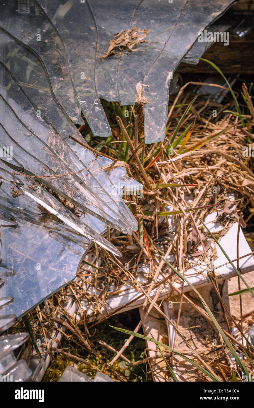 Plastic Waste & Fly Tipping Stock Photo - Alamy