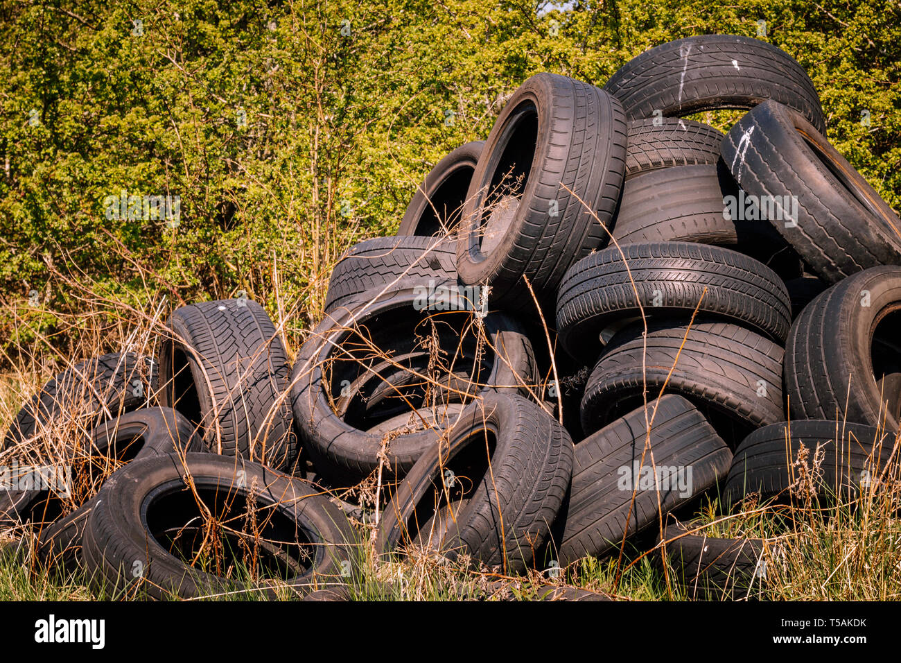 Plastic Waste & Fly Tipping Stock Photo - Alamy