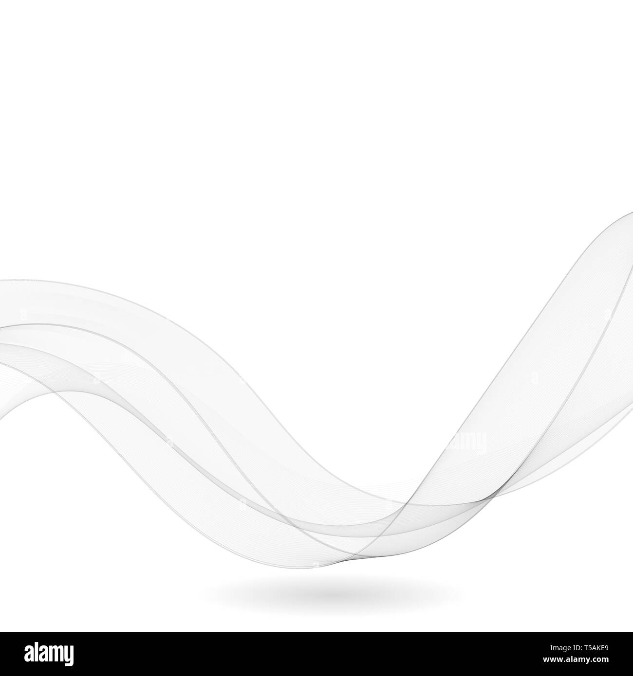 abstract gray wave. vector curve line. eps 10 Stock Photo - Alamy