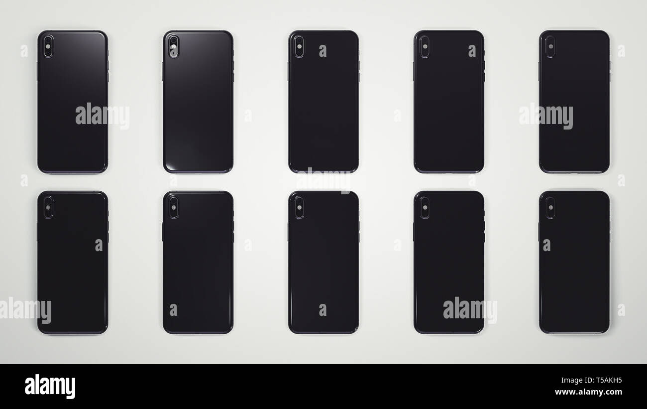 New Smartphone X 3d Render Illustrations Stock Photo - Alamy