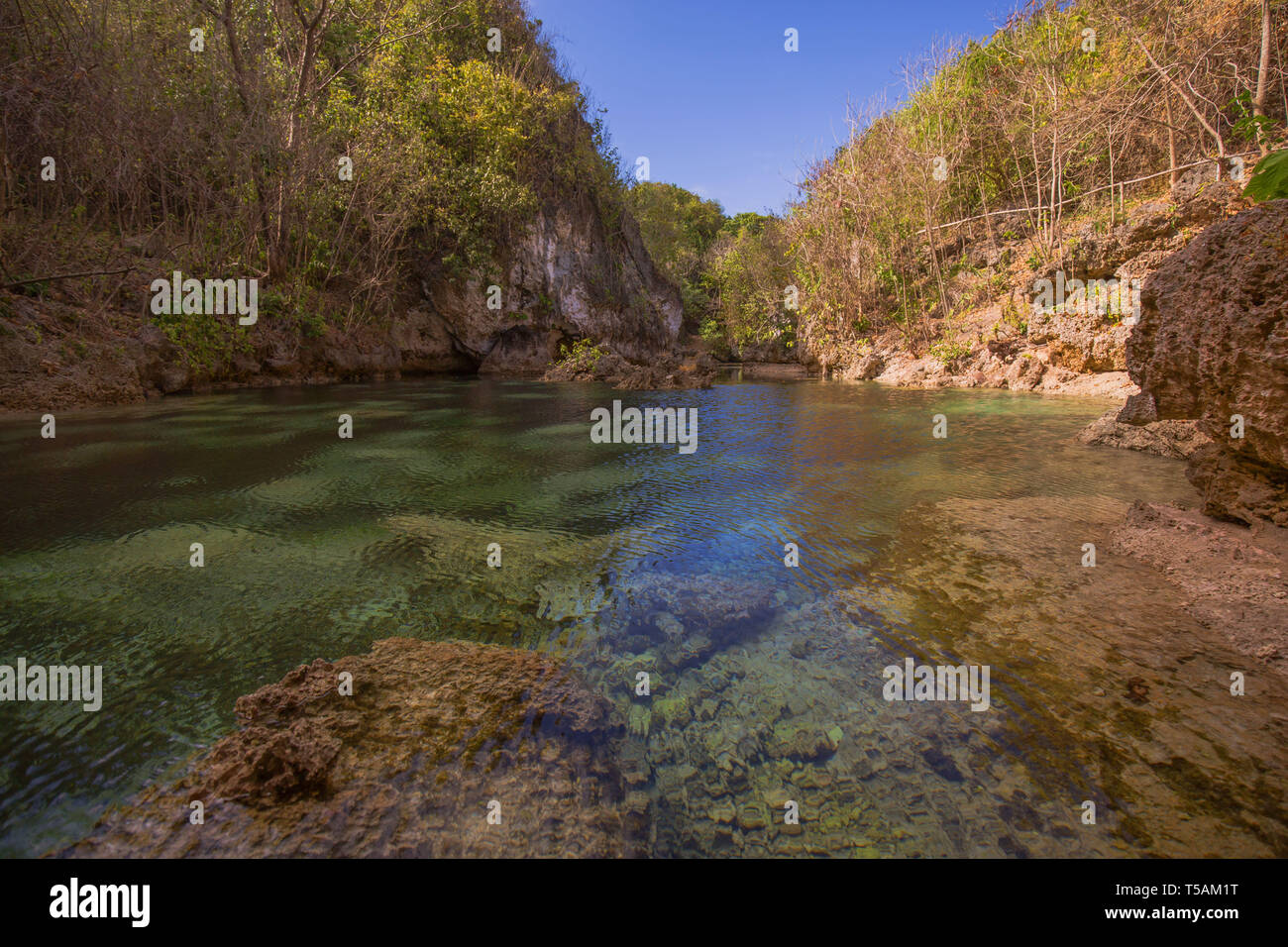 Lagoon sightseeing destination kinatarkan Island with crystal clear ...