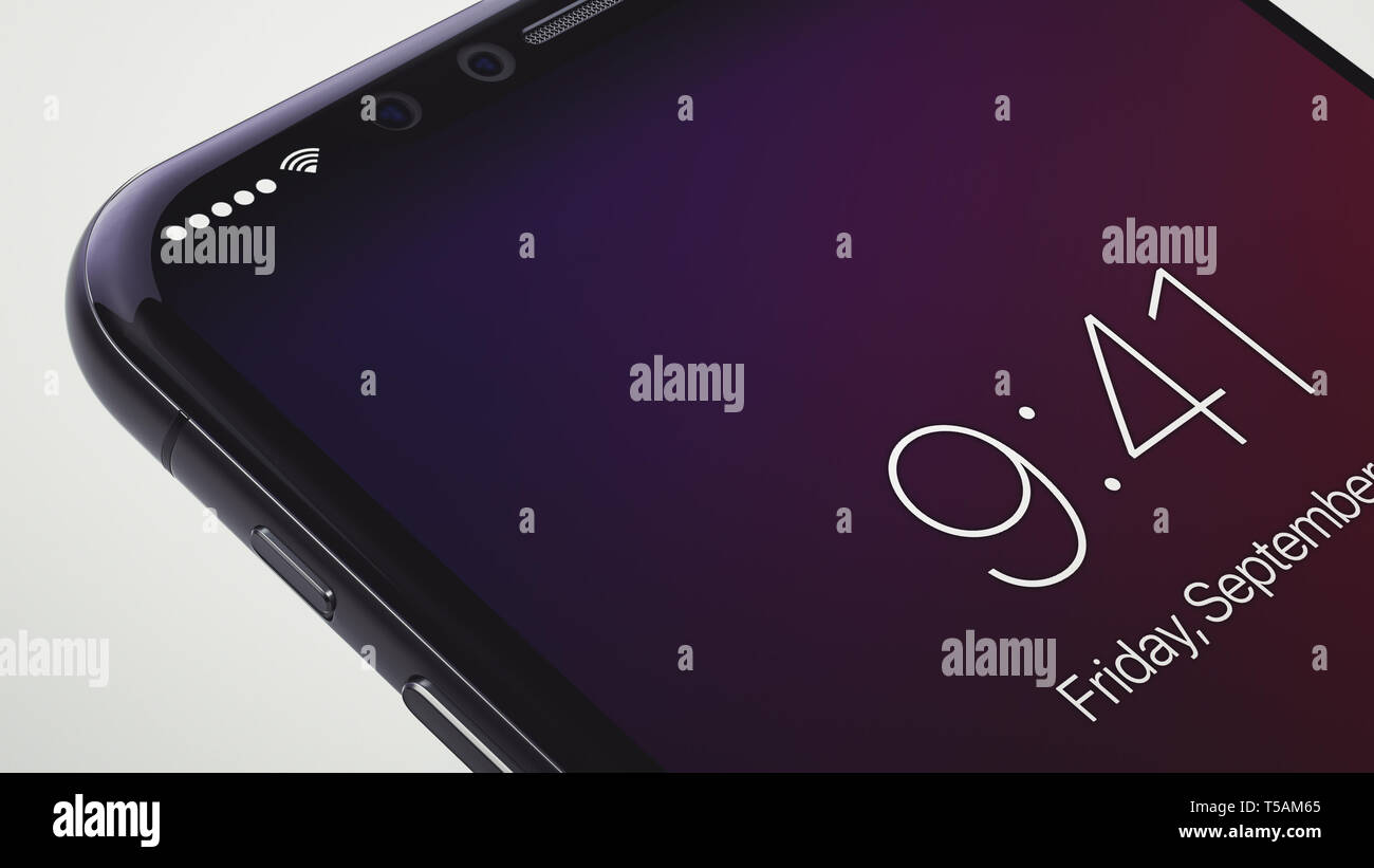 New Smartphone X 3d Render Illustrations Stock Photo - Alamy