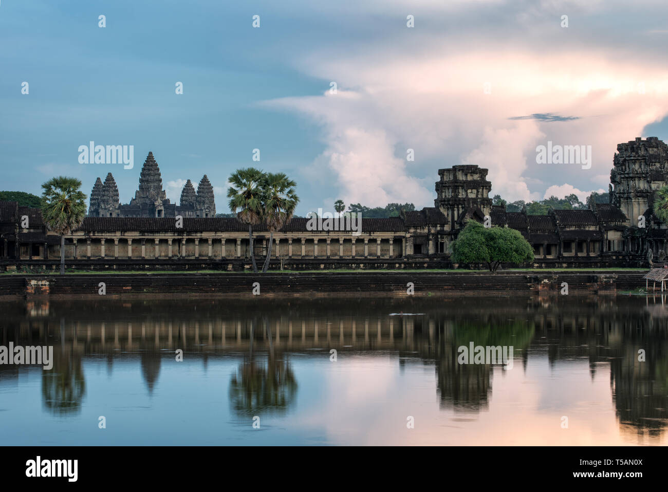 Angkor Wat Temple, Sunset Time Stock Photo - Alamy