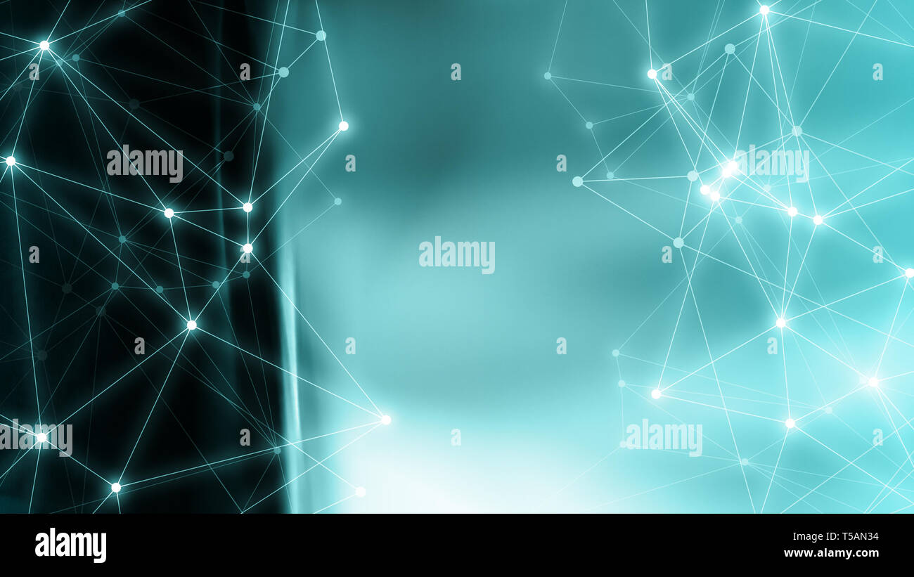 Graphic lines connections, circle dots layout, connection design ...