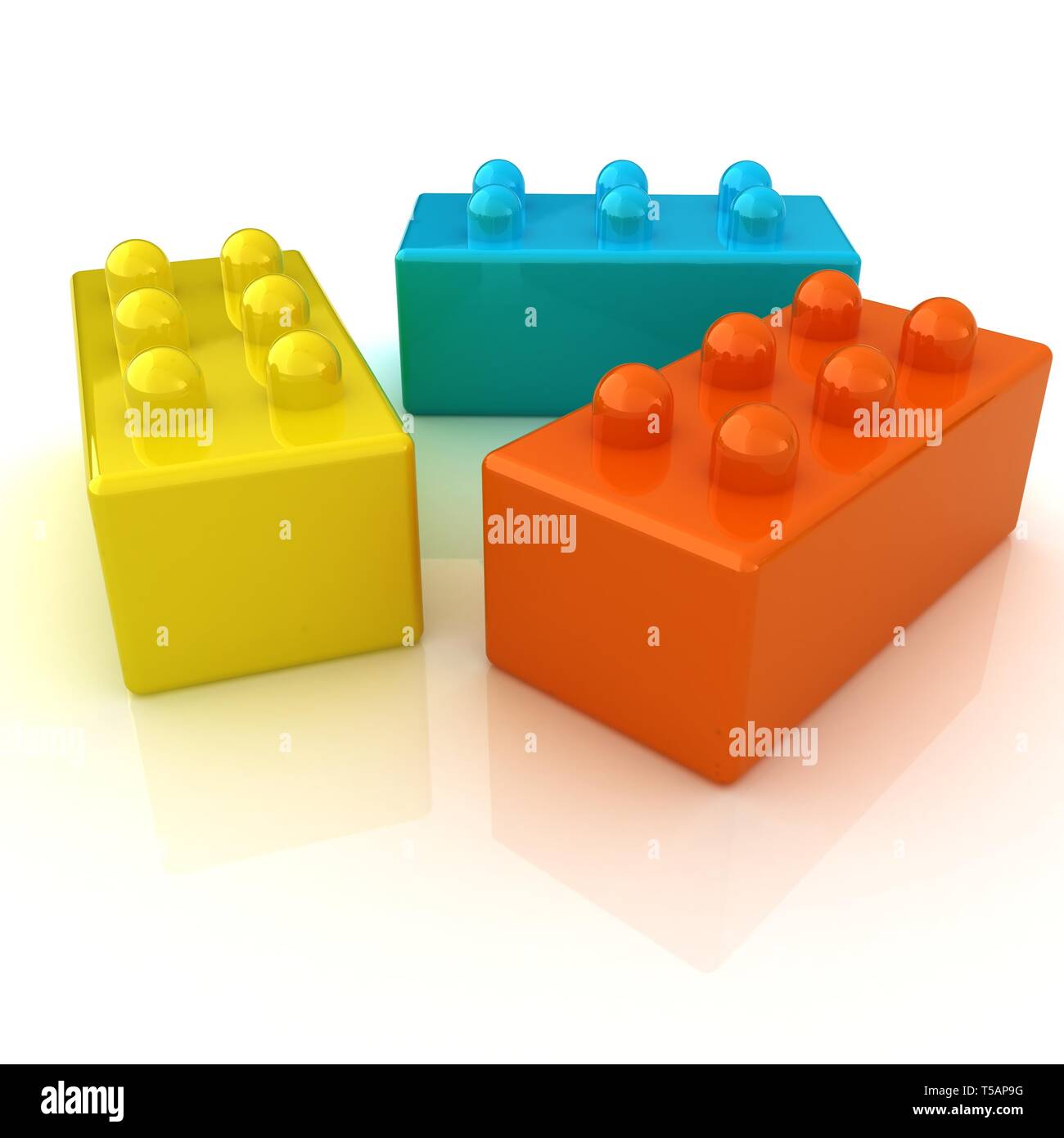 Building blocks on white Stock Photo - Alamy