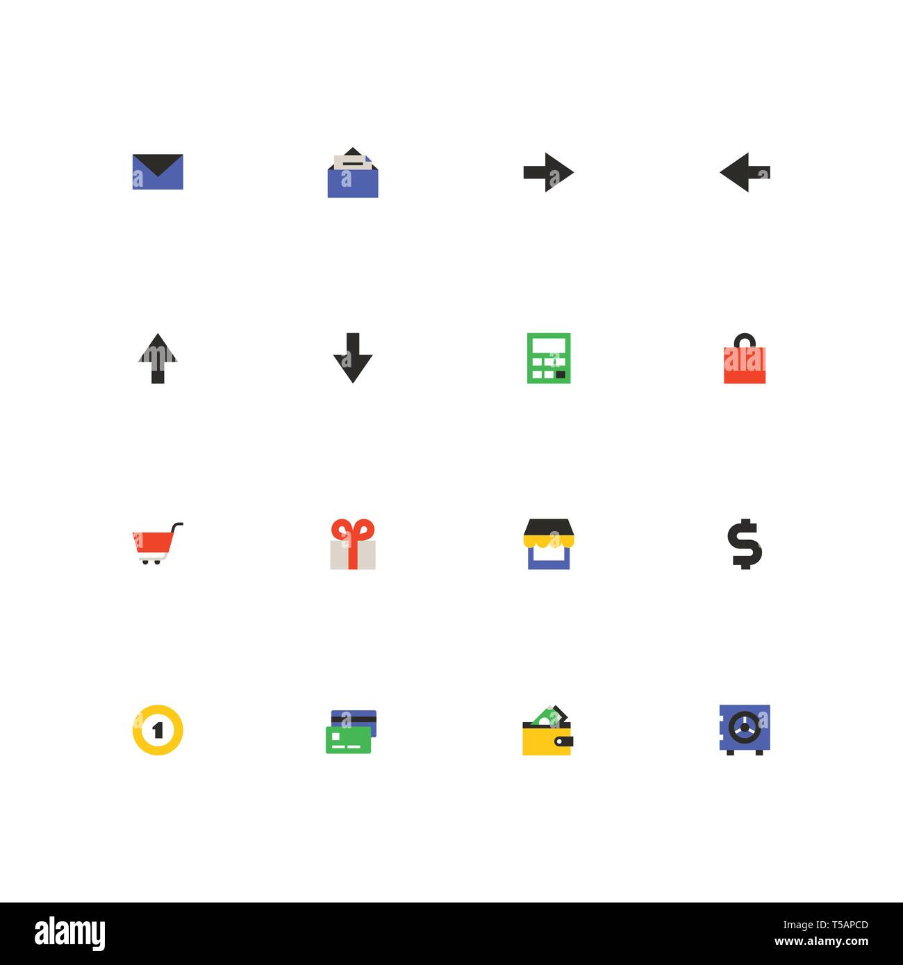Material design icons set Cut Out Stock Images & Pictures - Alamy