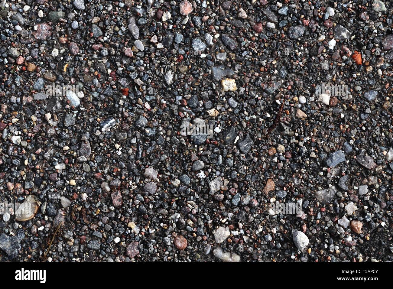High resolution close up surface texture of gravel on the ground with high detail Stock Photo ...