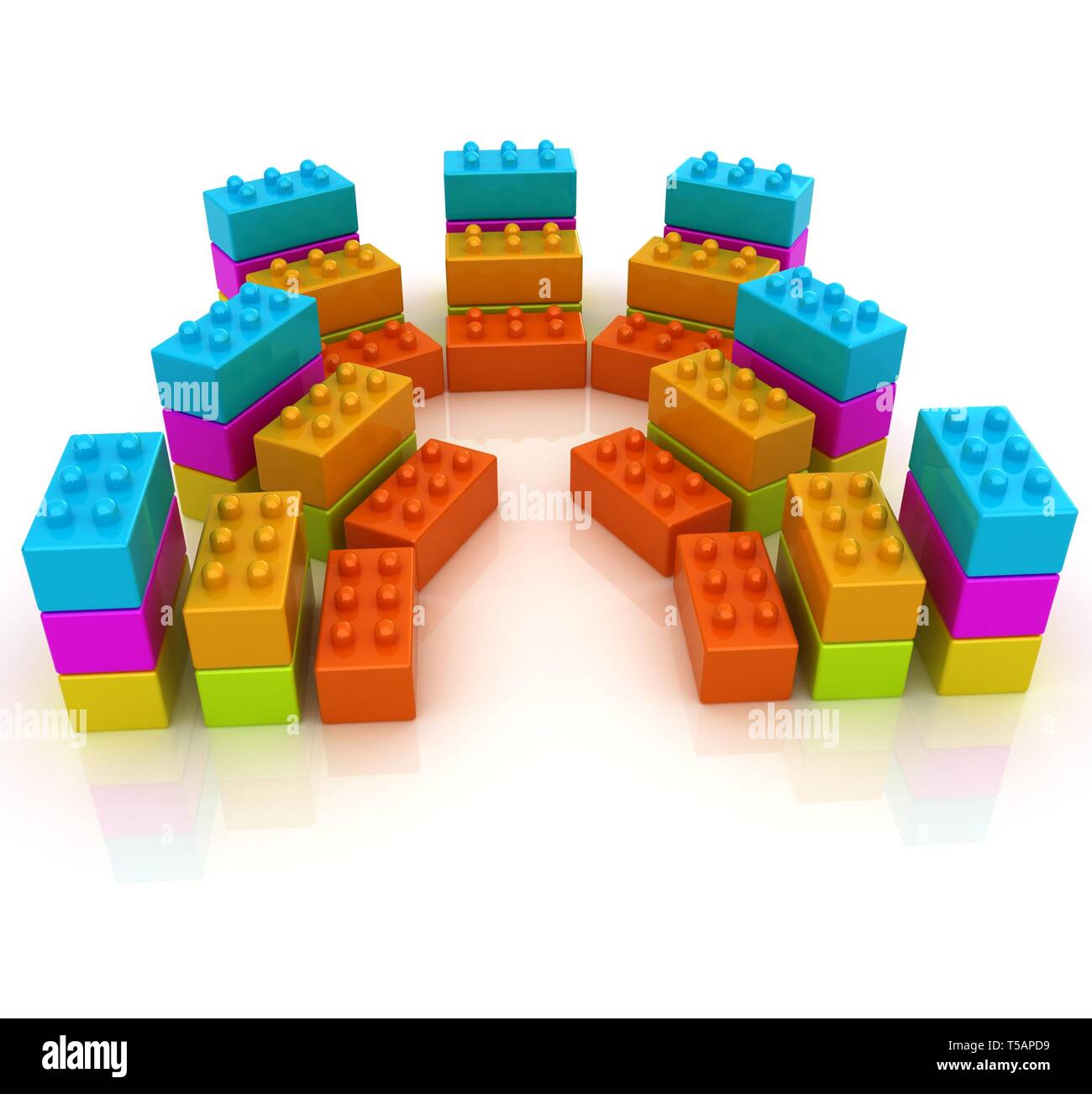 Building blocks on white Stock Photo - Alamy