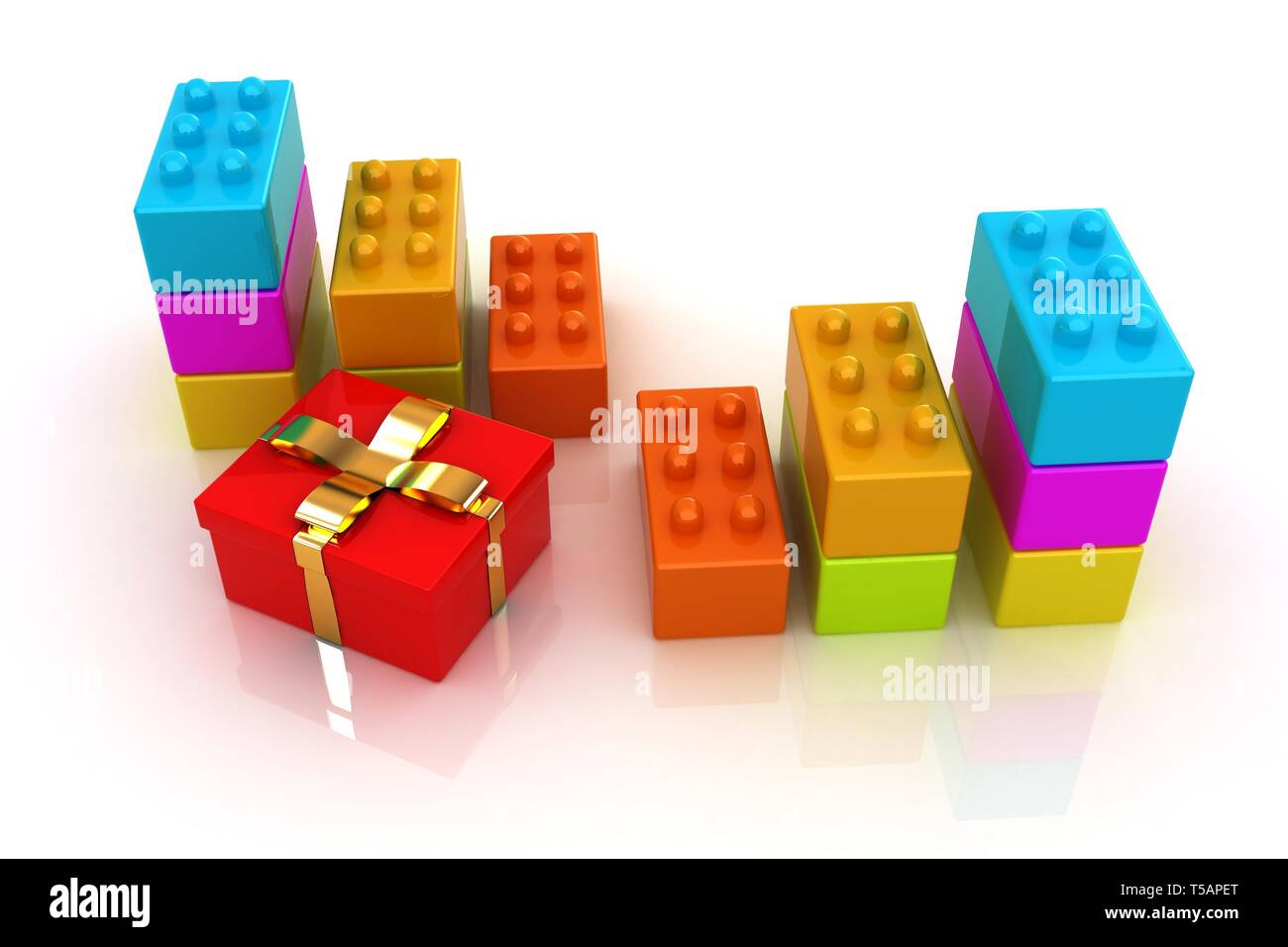 educational toy and gift isolated on white background Stock Photo - Alamy