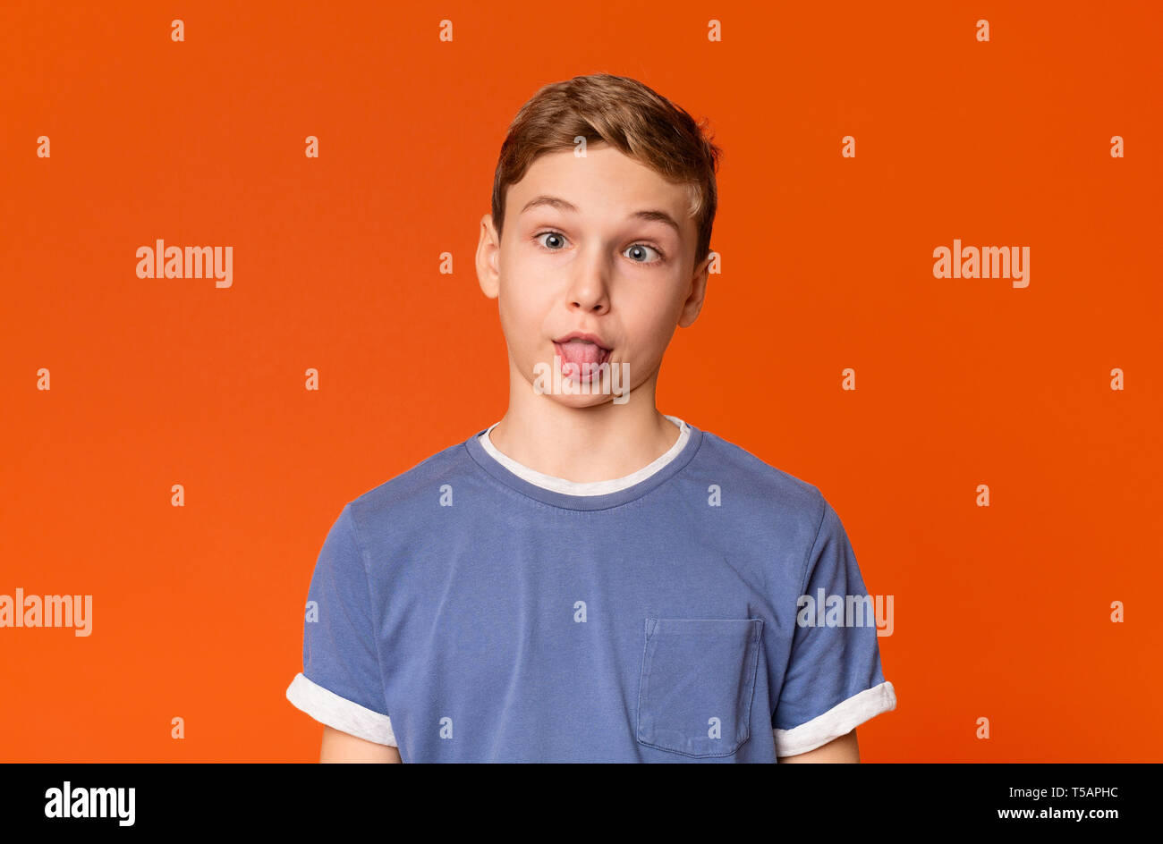 Teenager joking hi-res stock photography and images - Alamy