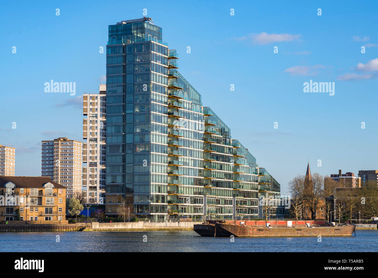 The Montevetro apartment complex in Battersea, London, England Stock ...