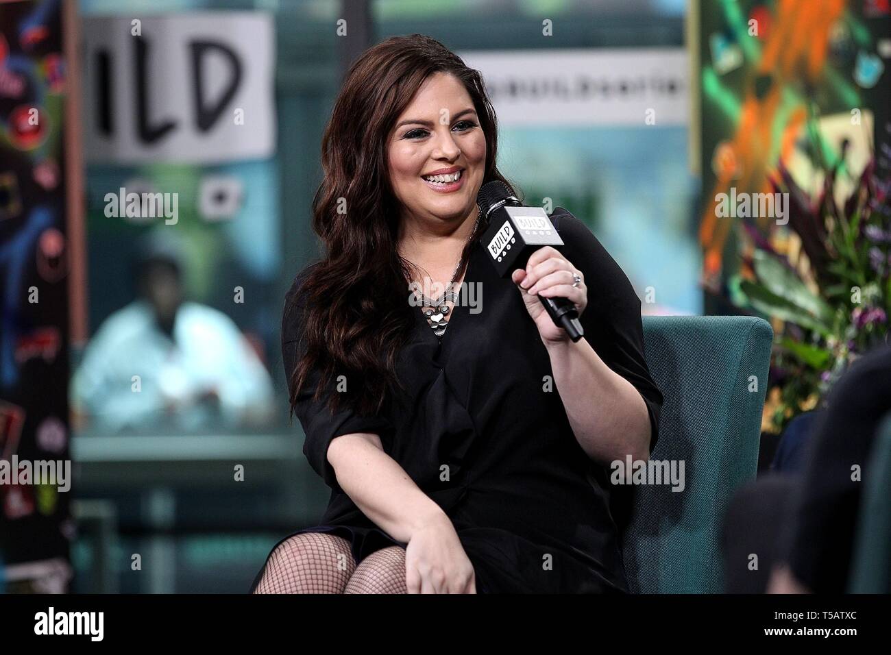 New York, NY, USA. 22nd Apr, 2019. Katrina Weidman inside for AOL Build ...
