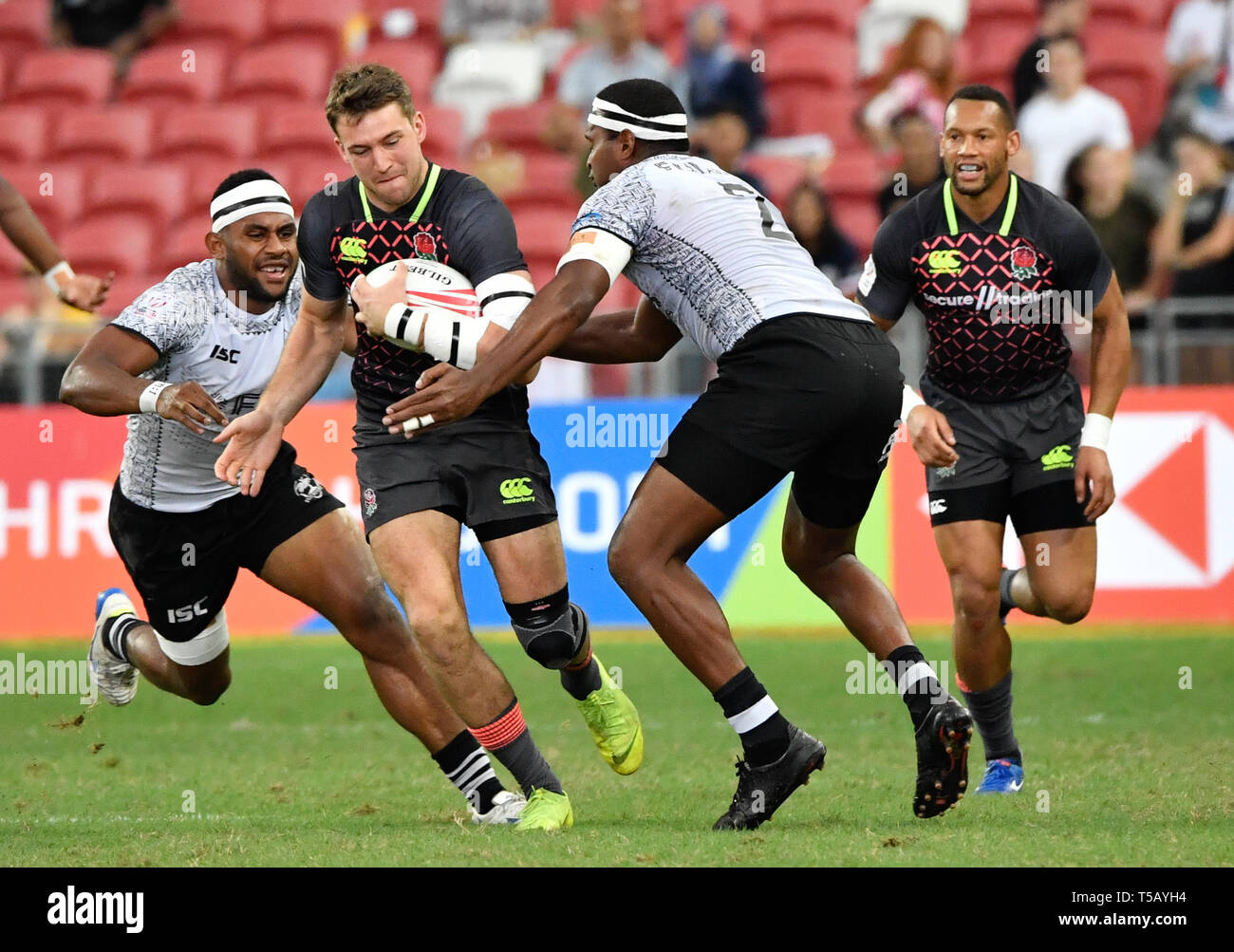 Singapore, Singapore. 14th Apr, 2019. England's Harry Glover breaks ...