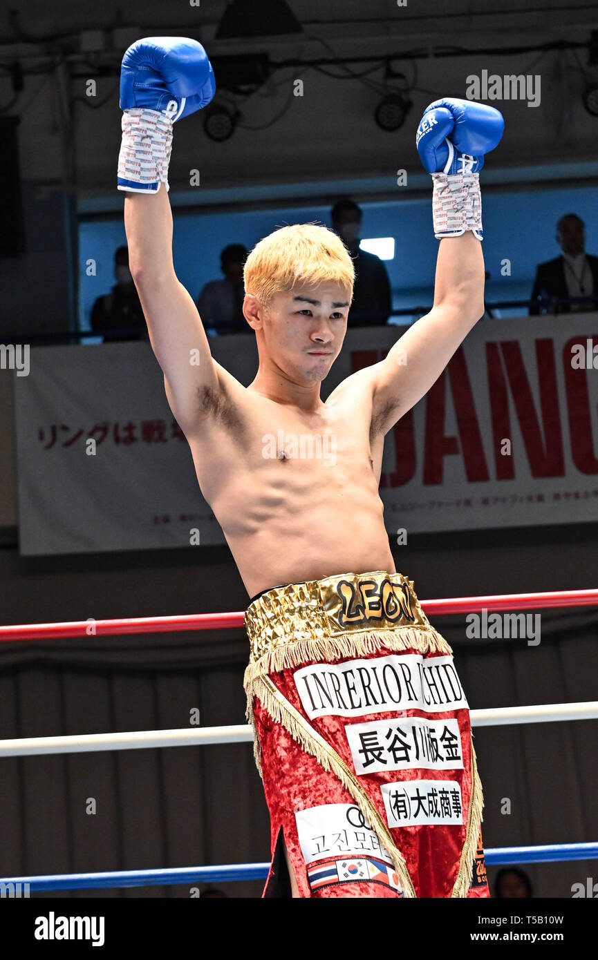 Tokyo, Japan. 18th Apr, 2019. Hayato Kimura (JPN) Boxing : Hayato ...