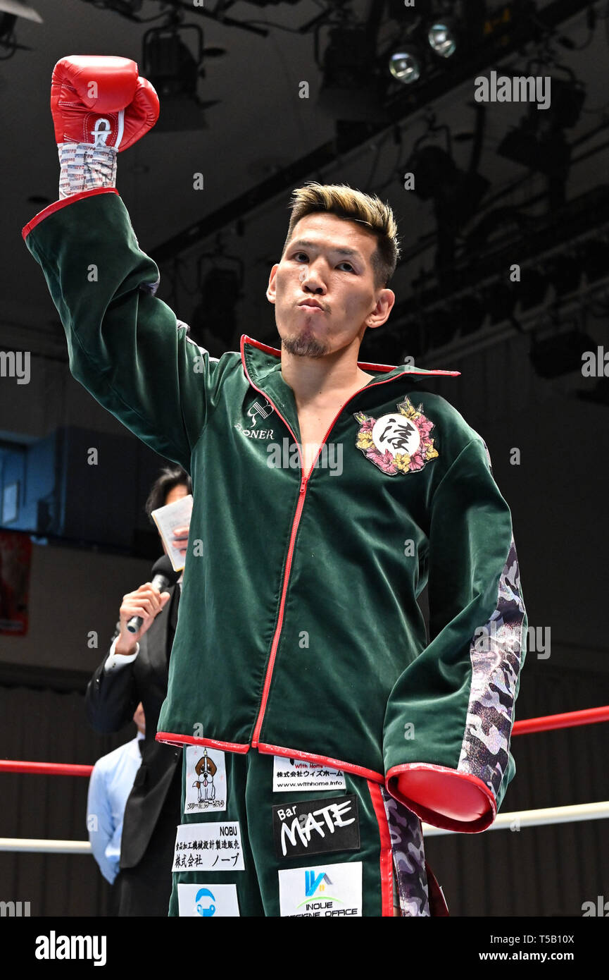 Tokyo, Japan. 18th Apr, 2019. Yuta Saito (JPN) Boxing : Yuta Saito of ...