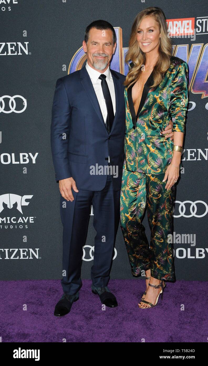 Los Angeles, CA, USA. 22nd Apr, 2019. Kathryn Boyd, Josh Brolin at ...