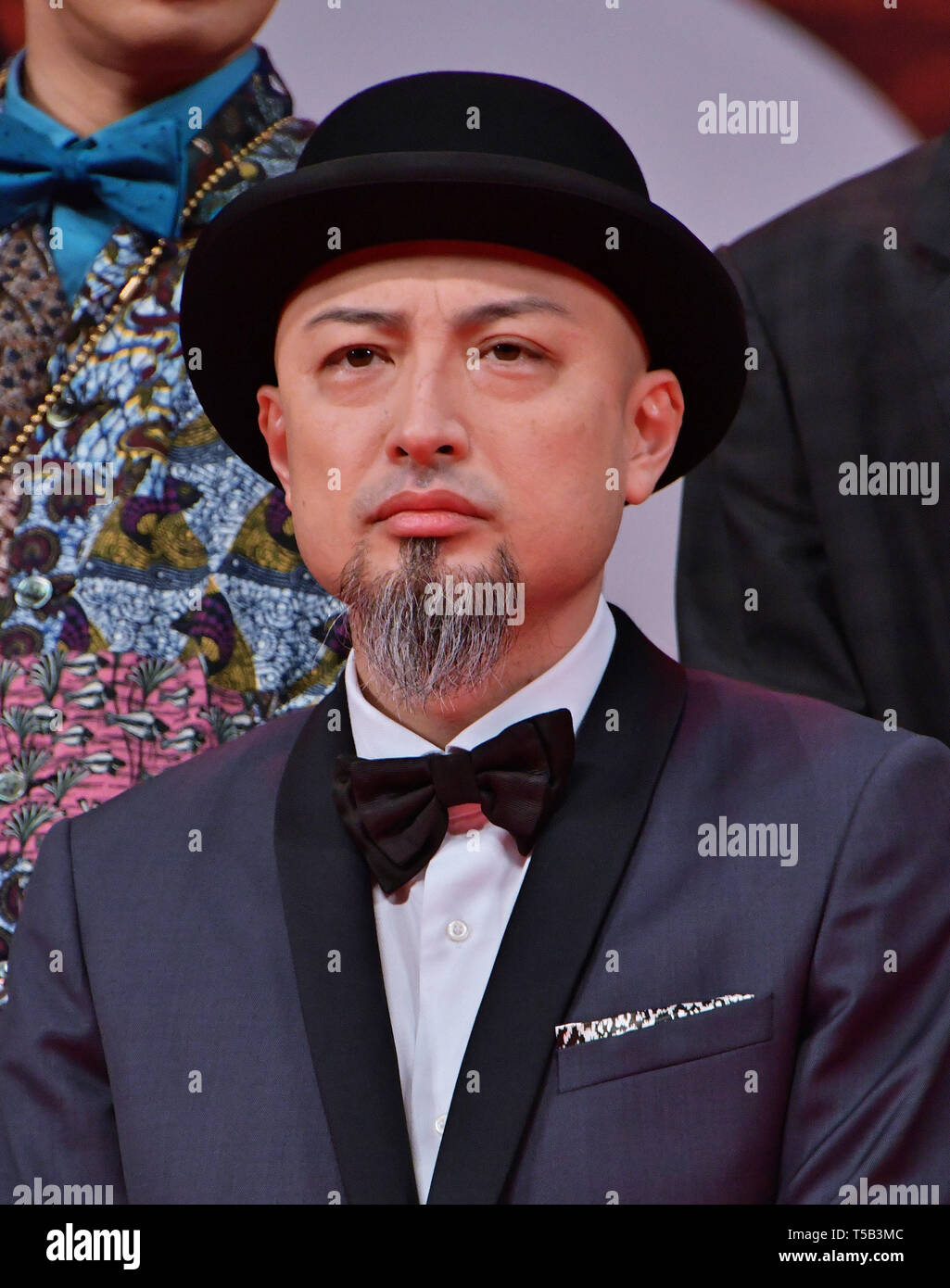 Yamauchi Takaya attends a premiere for "Aircraft Carrier Ibuki" at the ...