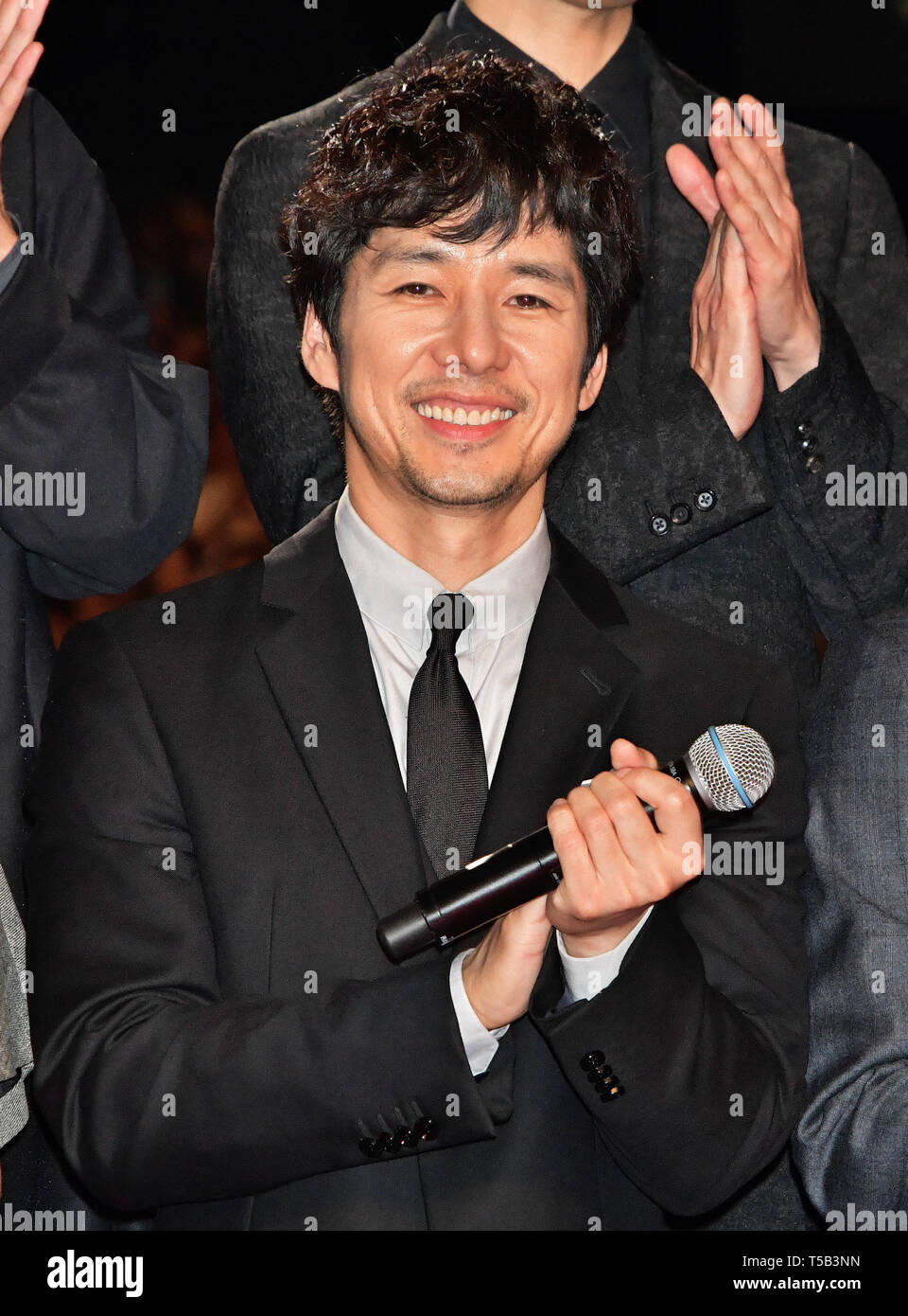 Nishijima Hidetoshi attends a premiere for "Aircraft Carrier Ibuki" at ...