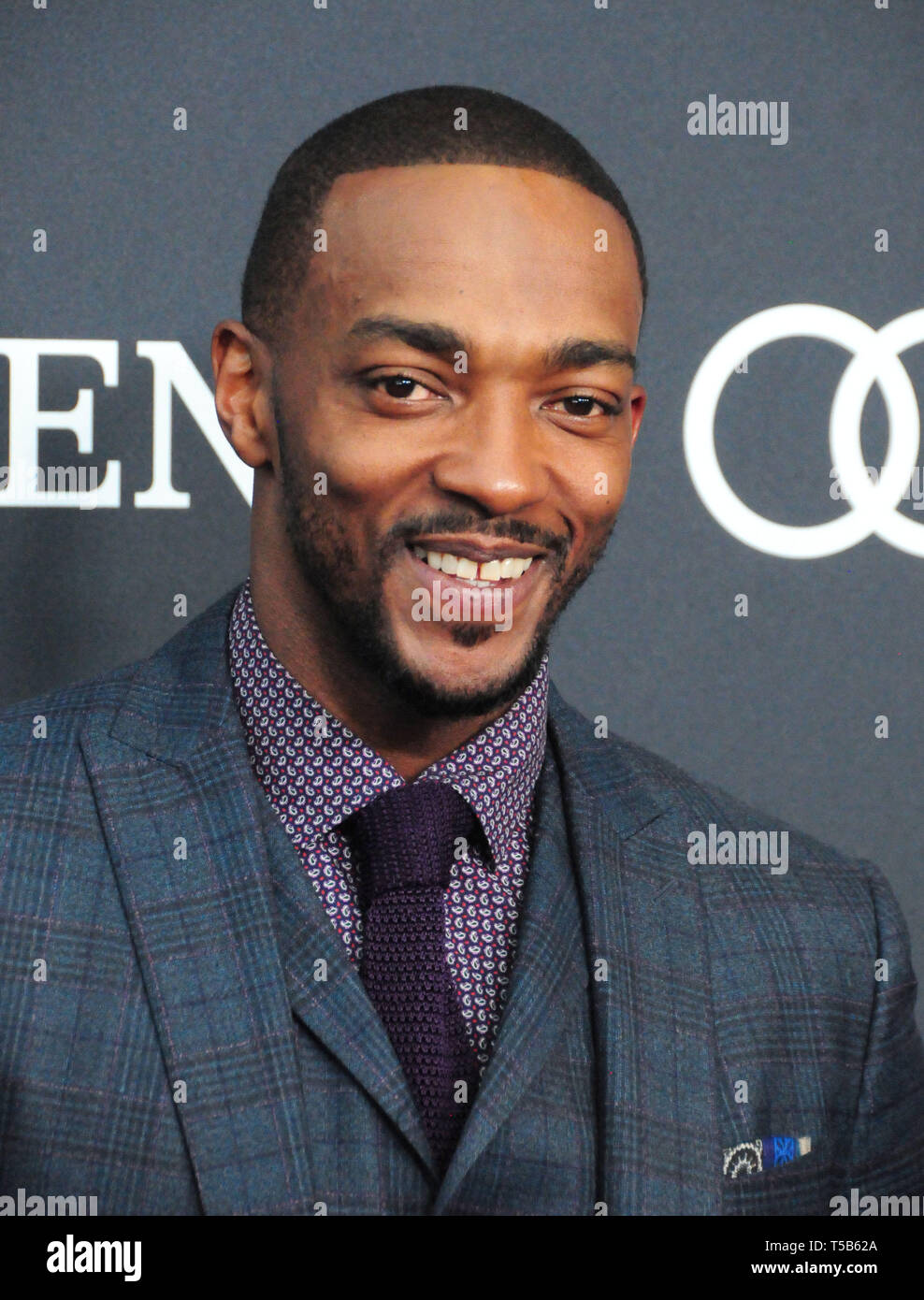 Los Angeles, California, USA 22nd April 2019 Actor Anthony Mackie ...