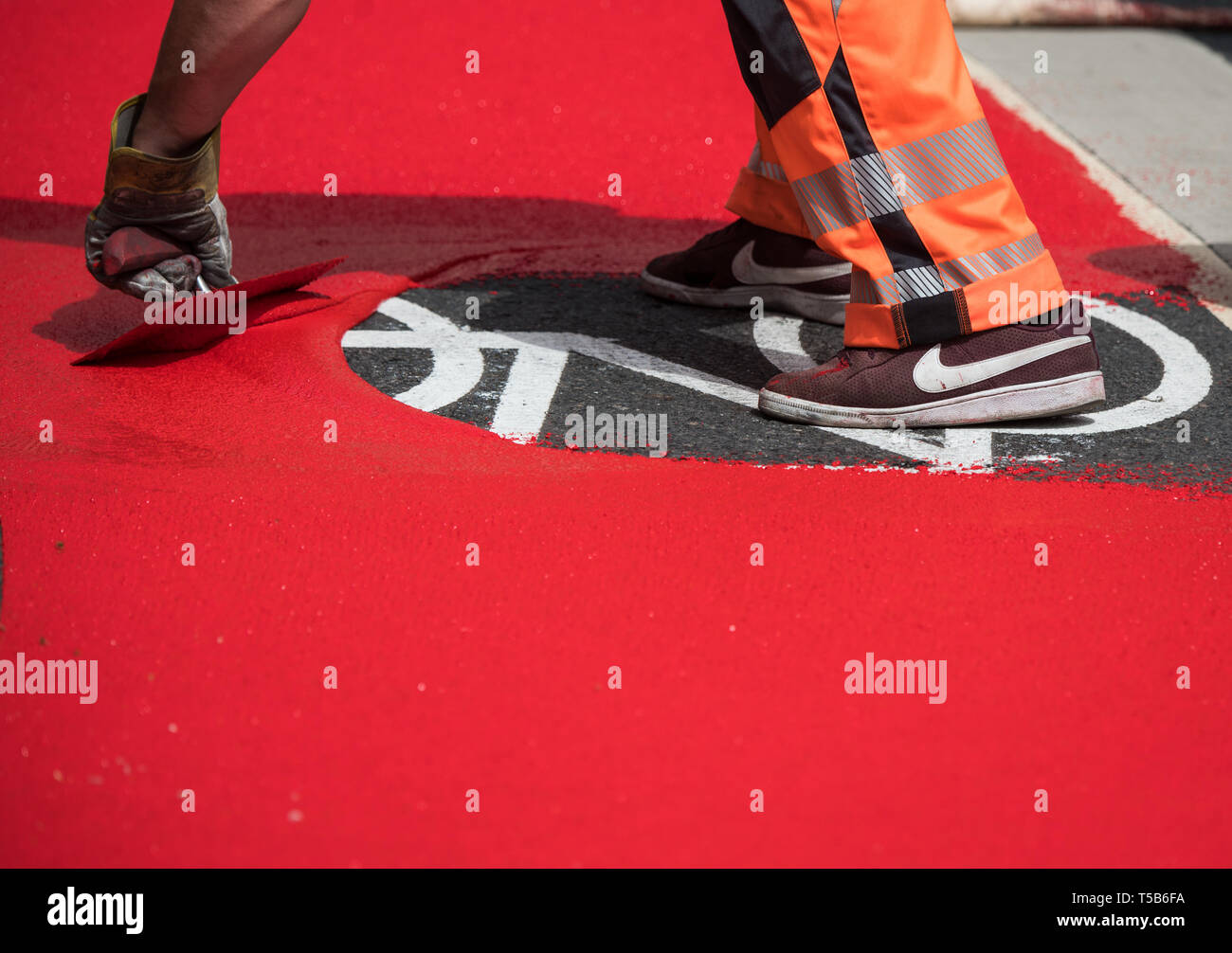 Marking out paint hi-res stock photography and images - Alamy