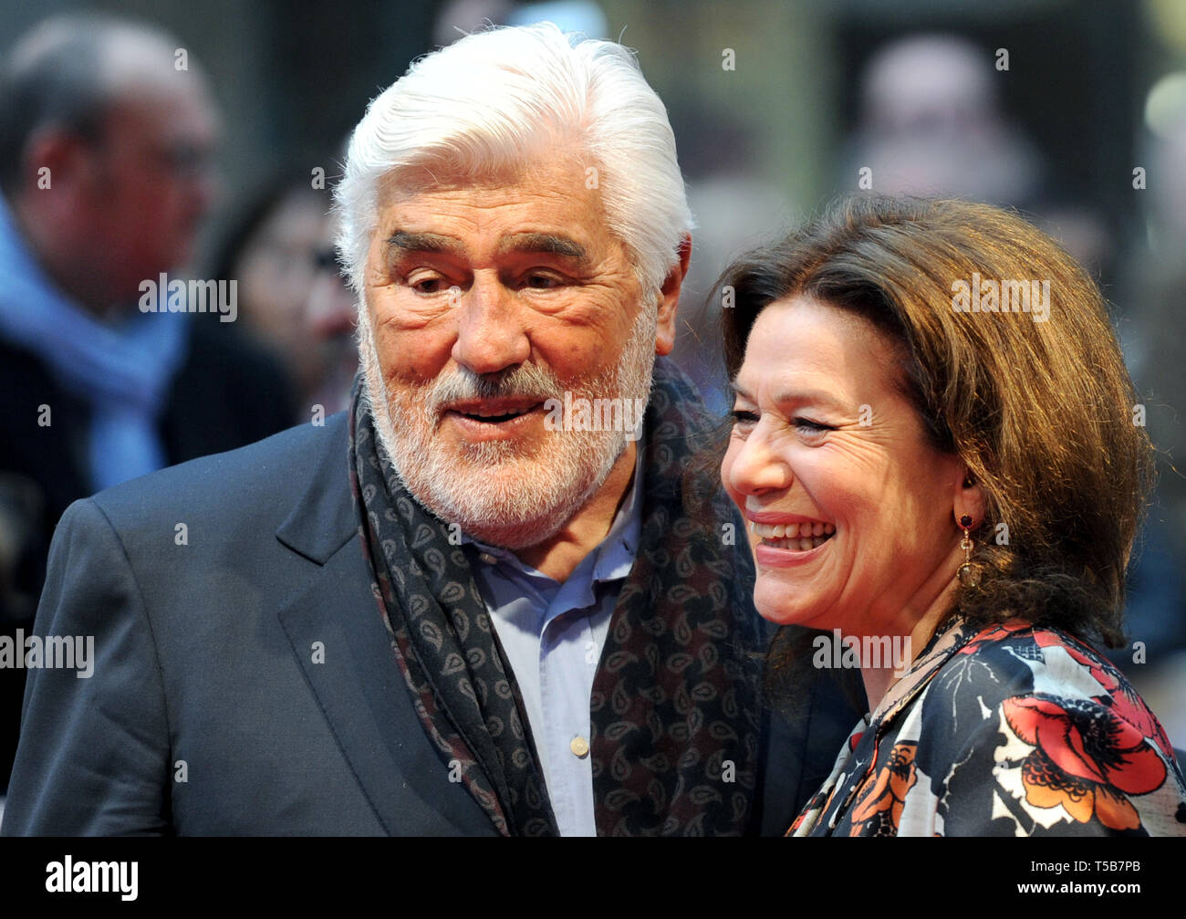 Essen, Germany. 30th Apr, 2014. Actors Mario Adorf and Hannelore Elsner ...