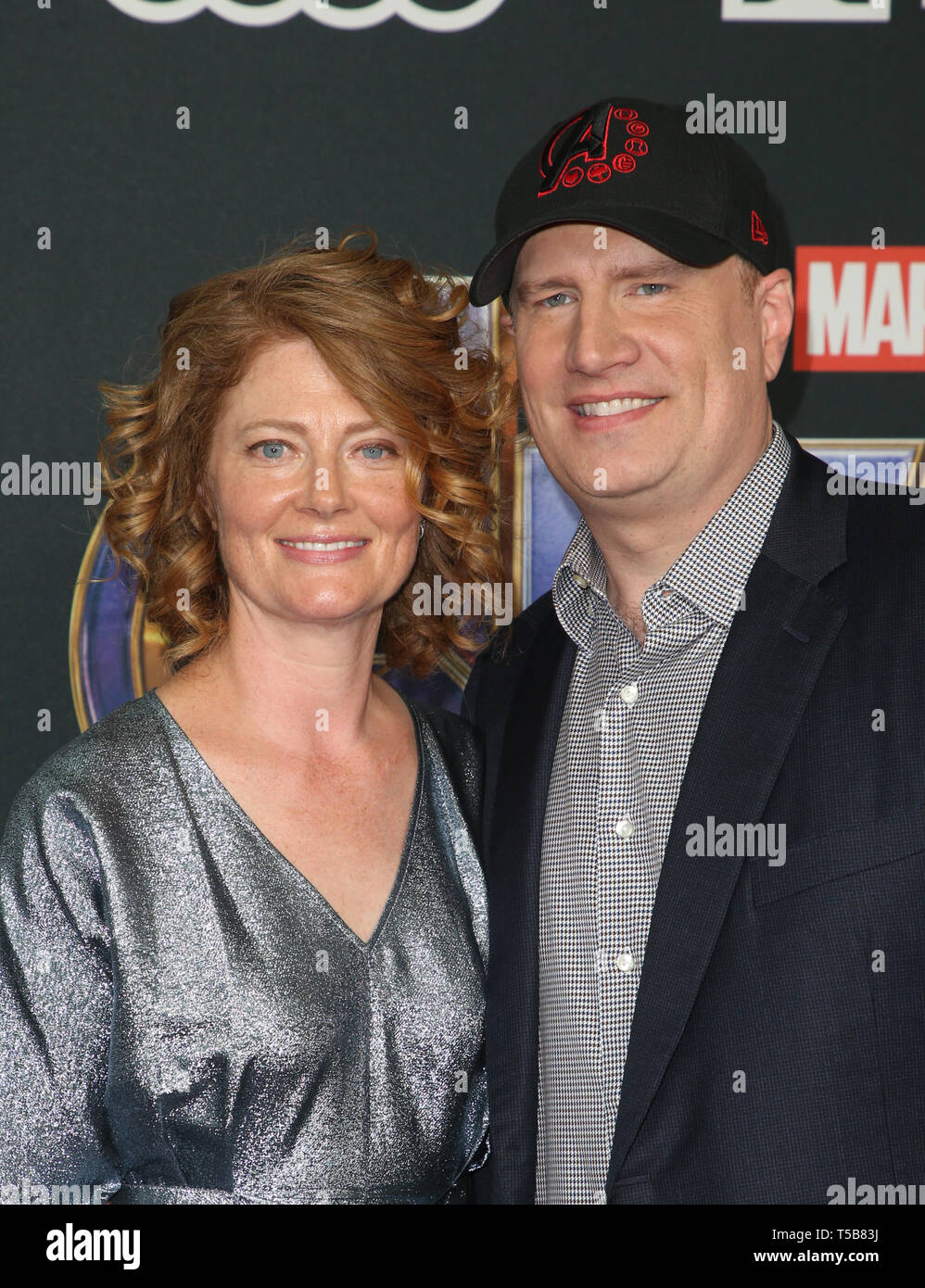Los Angeles, Ca, USA. 22nd Apr, 2019. Kevin Feige and Caitlin Feige at ...