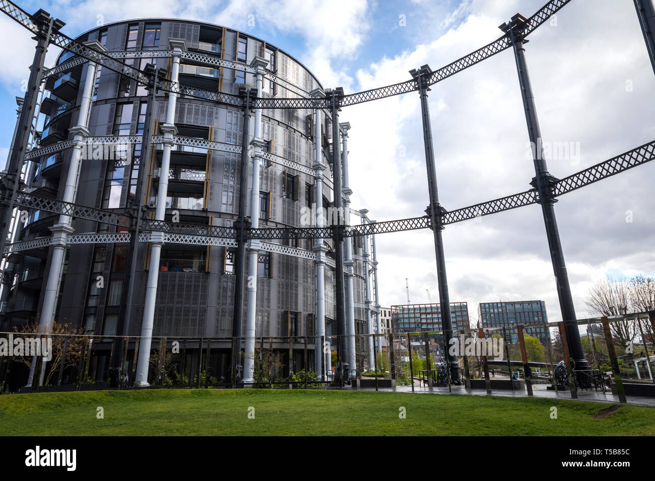 The development at Gasholder Park, King’s Cross, where former ...