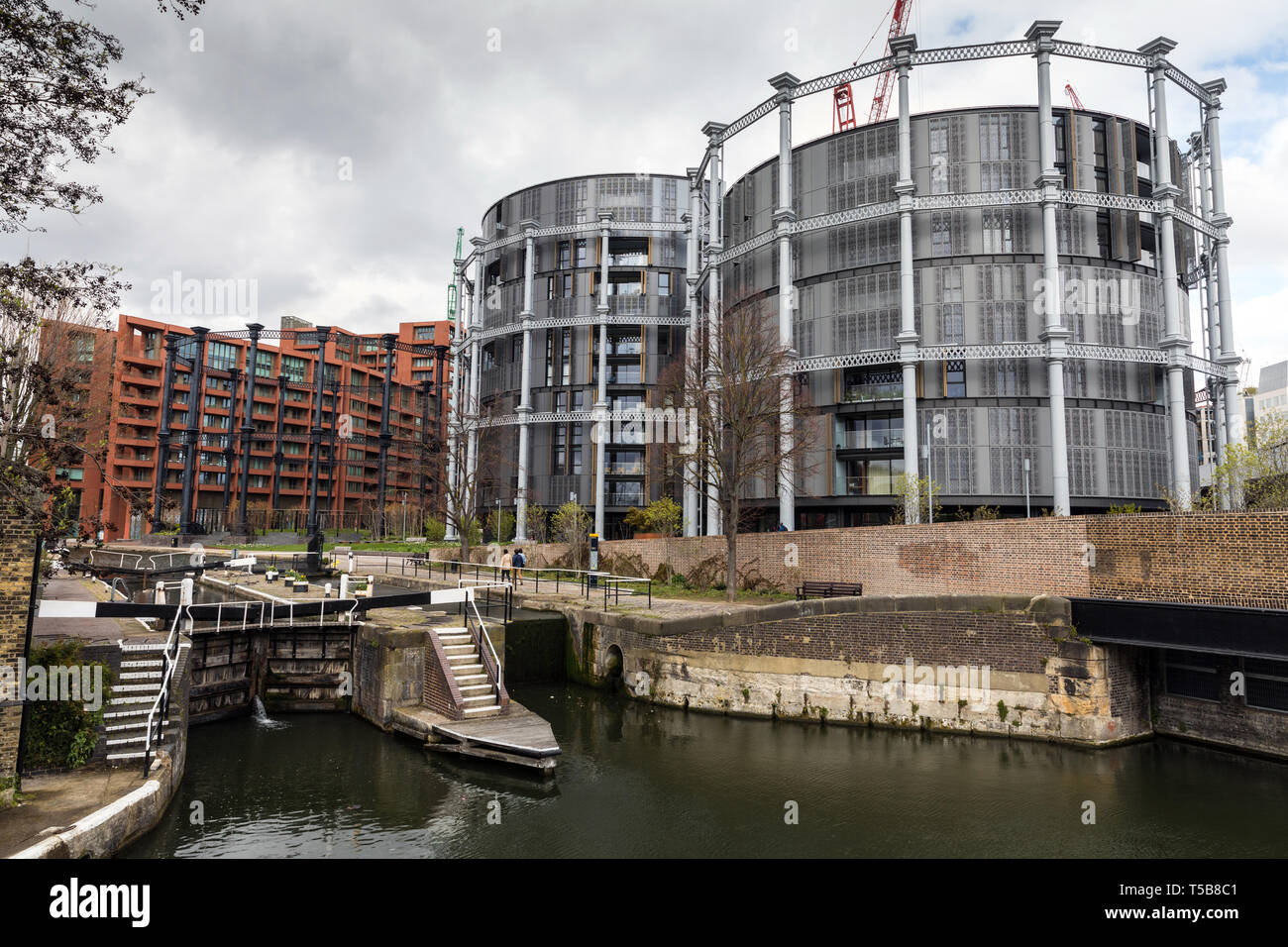 The development at Gasholder Park, King’s Cross, where former ...