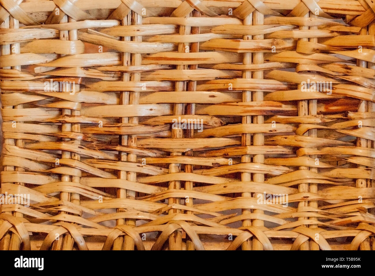 Knitted straw background or weaving pattern background in macro style ...