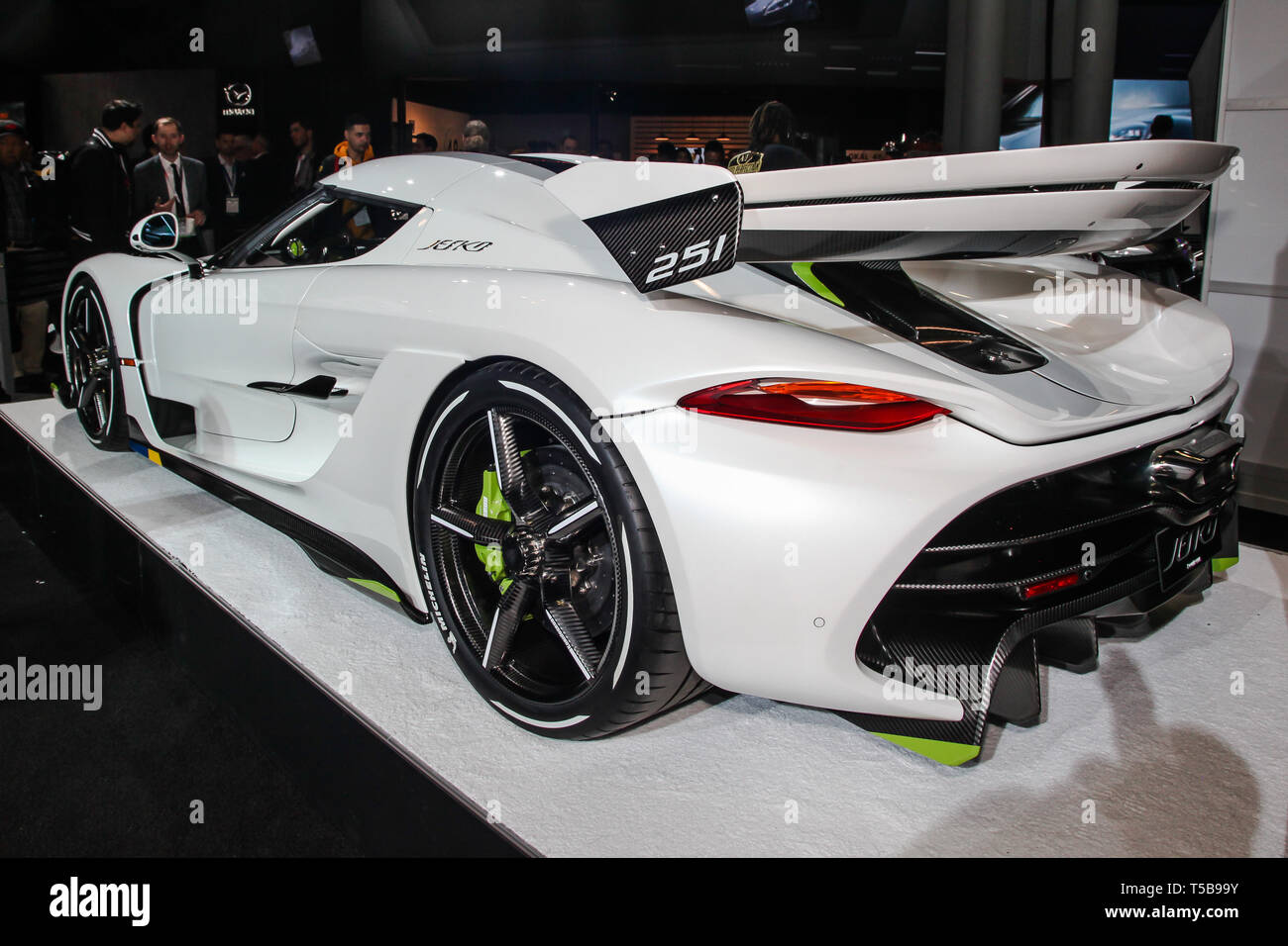 Koenigsegg Jesko at the New York International Auto Show 2019, at the ...