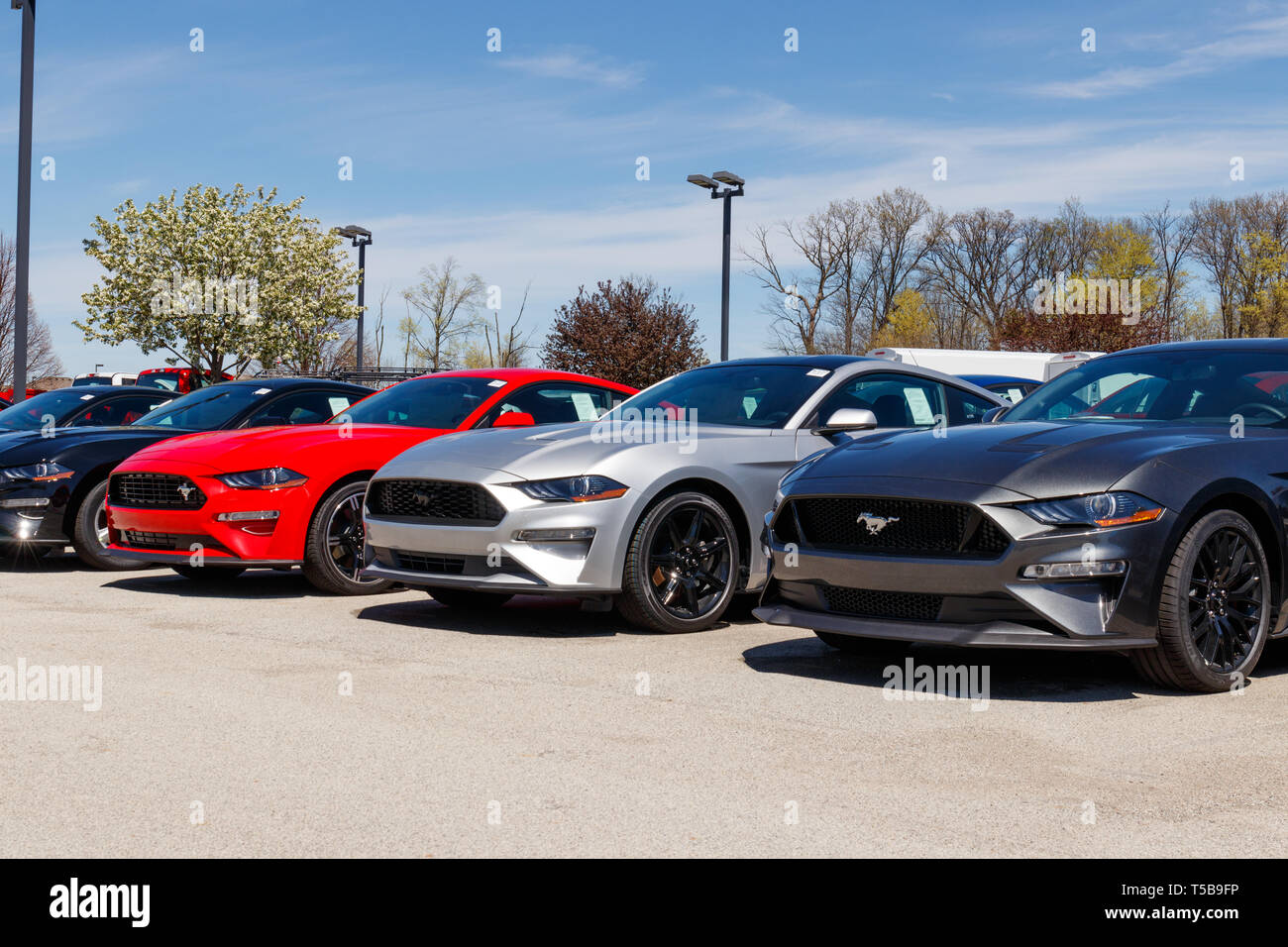 Noblesville - Circa April 2019: Mustang display at a Ford Car and Truck ...