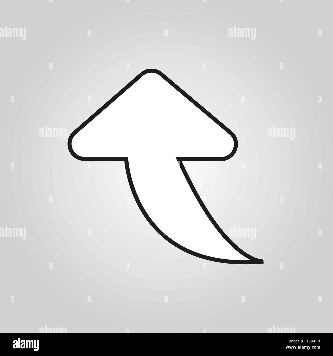 The arrow line icon. Direction and arrow, navigation symbol. Flat ...